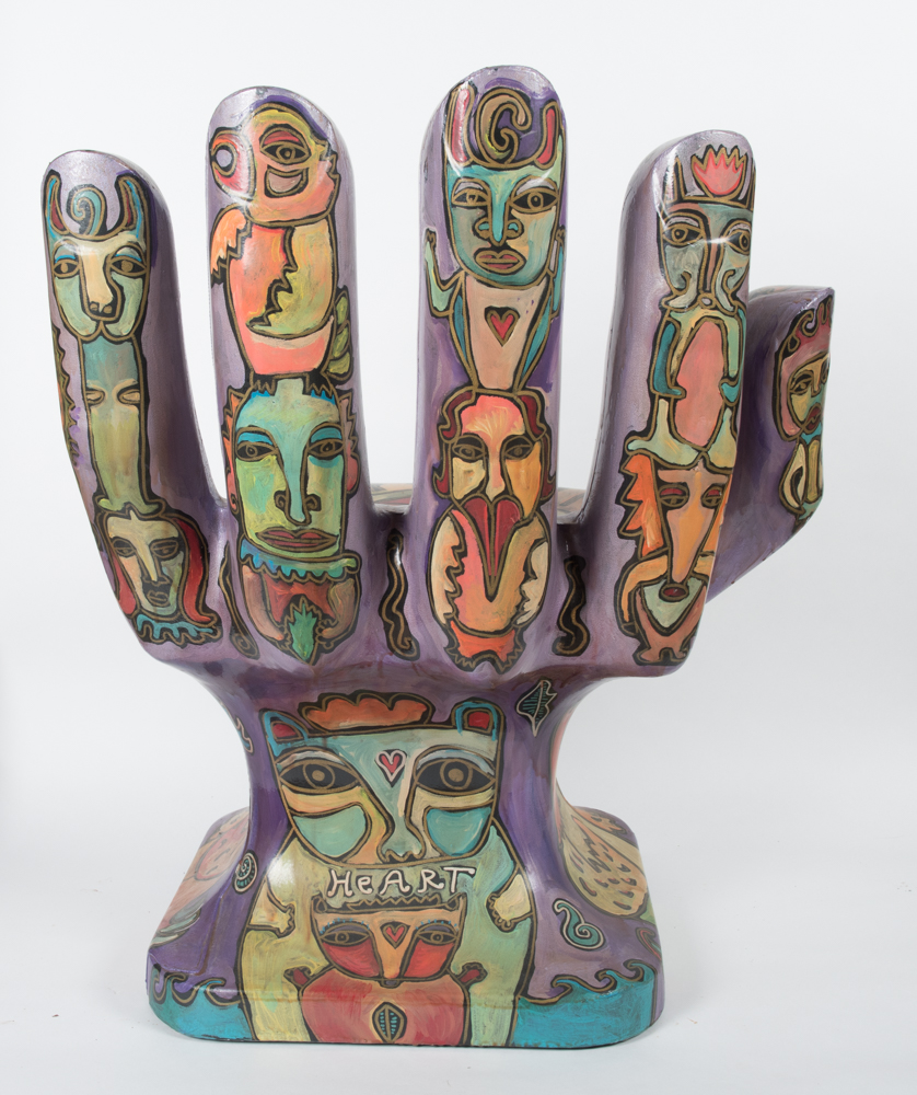 RokokoArt Painted Hand Chair by Rotonics | EBTH