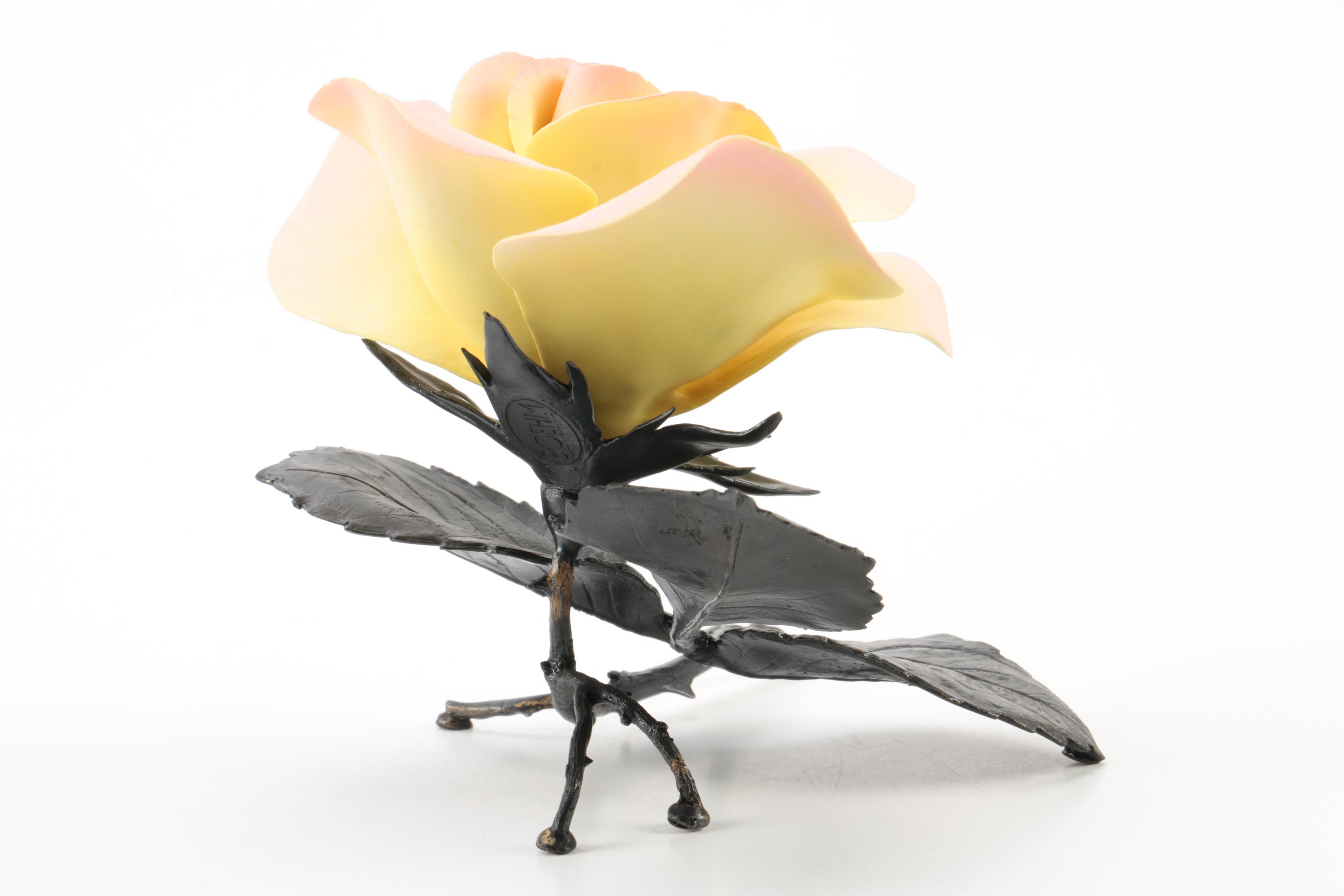 Boehm Porcelain Roses "White Masterpiece" and "Peace" | EBTH