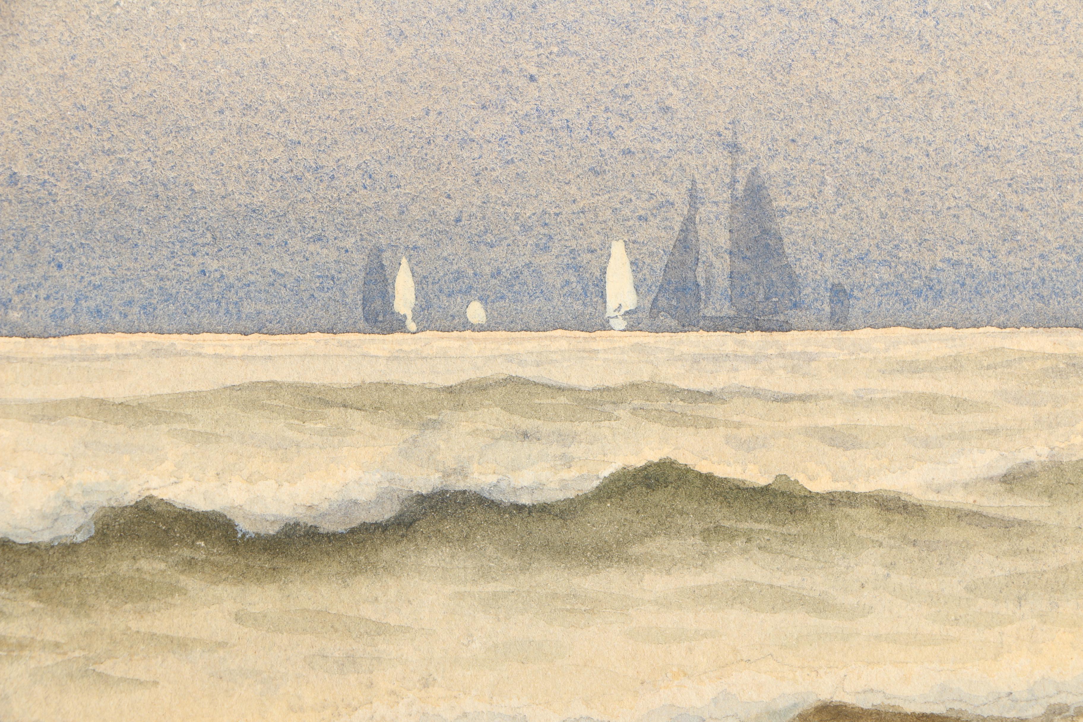 George Emerick Essig 1888 Watercolor on Paper Nautical Scene | EBTH