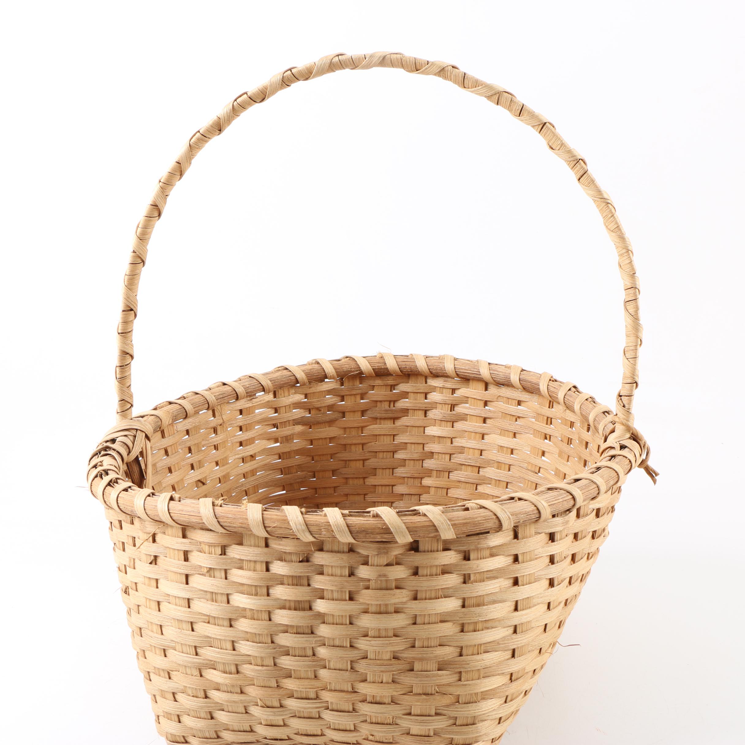 Contemporary Hand Plaited and Twined Reed Gathering Baskets | EBTH