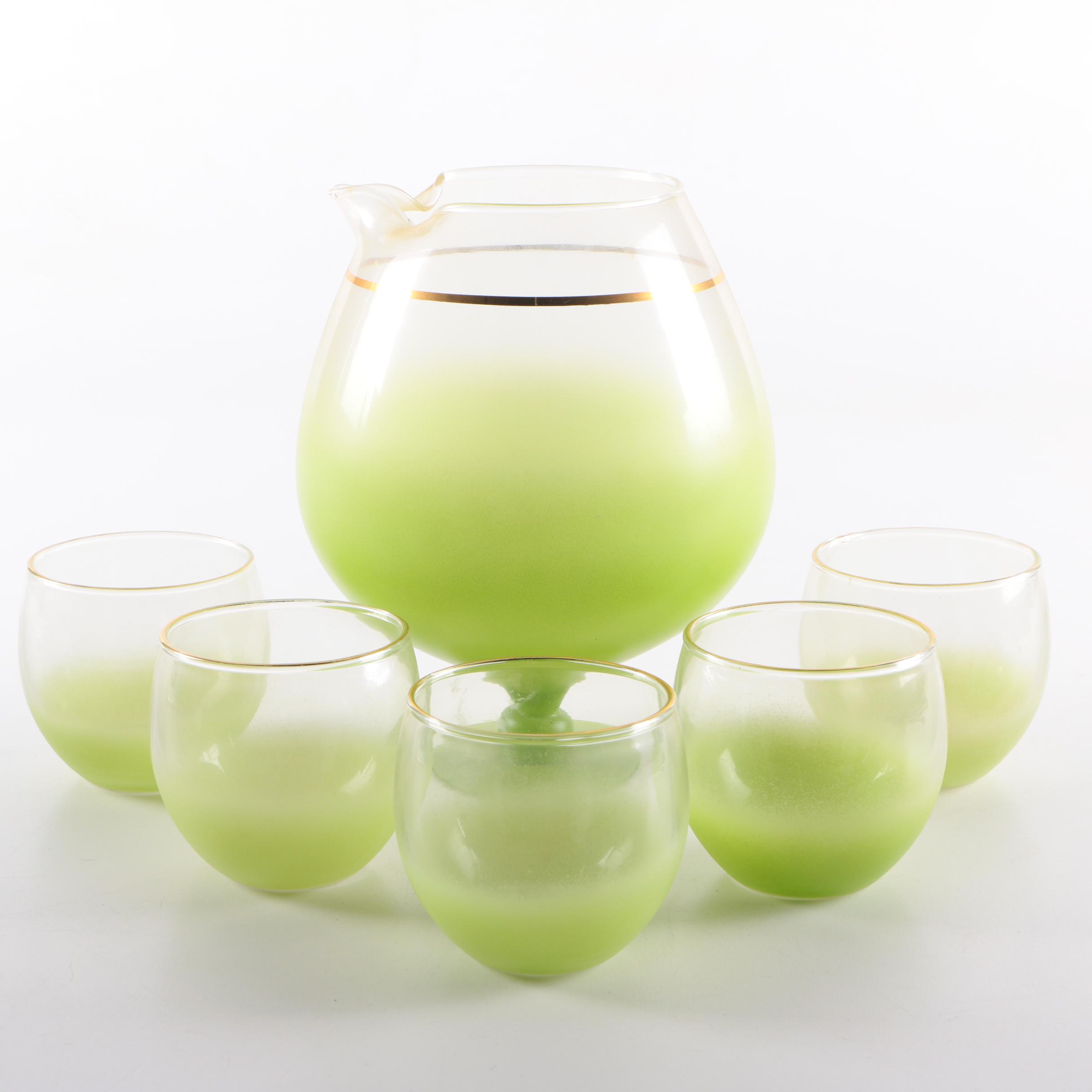 Mid Century Modern Blendo Cocktail Pitcher and Glasses | EBTH