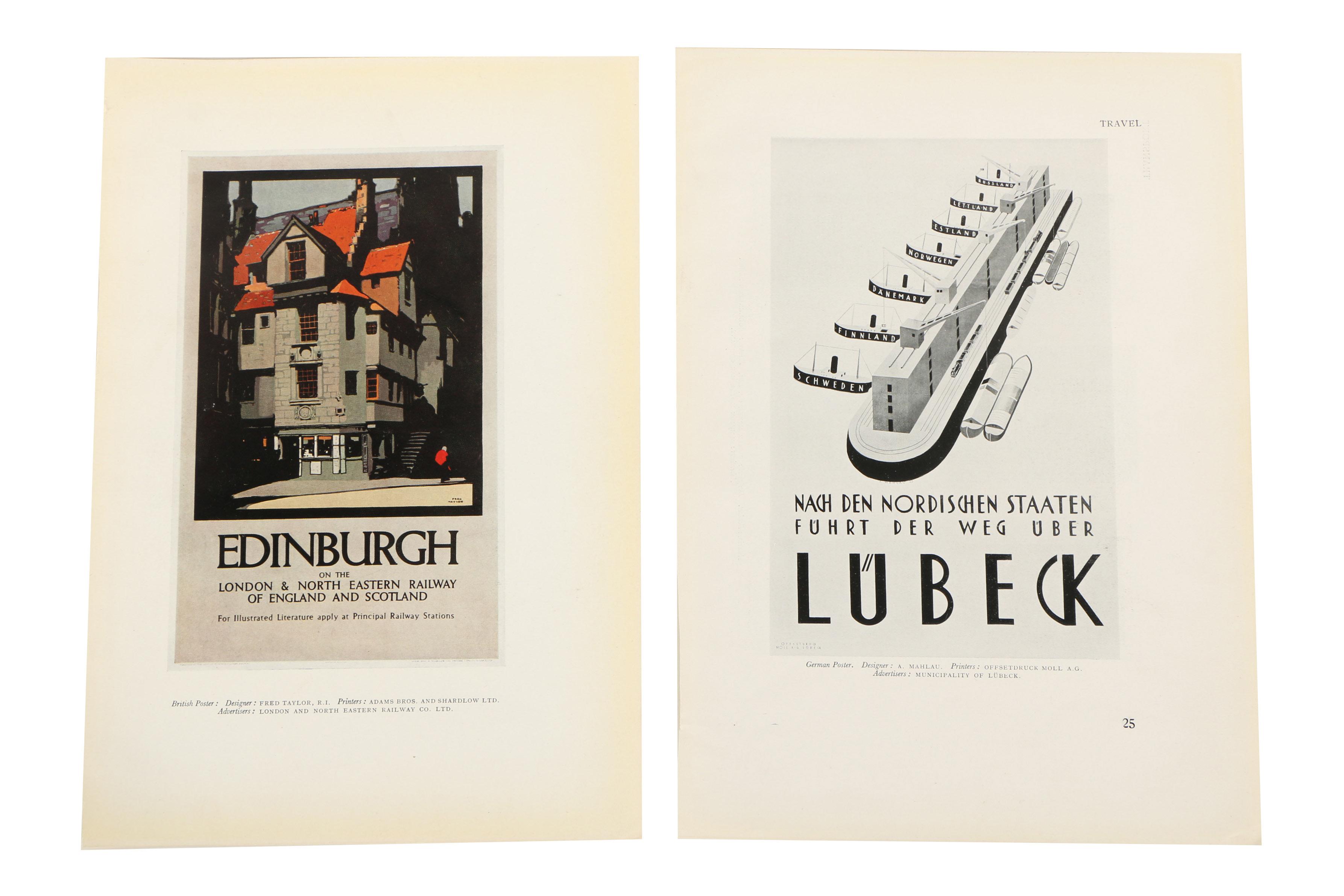Vintage Reproduction Prints of German Advertisements | EBTH