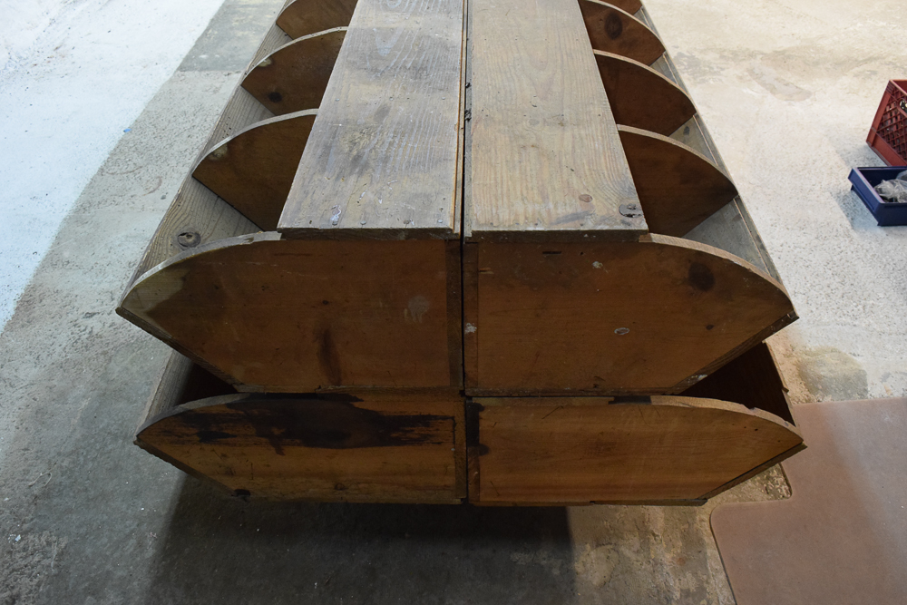 Vintage Wood Nail Bin | EBTH