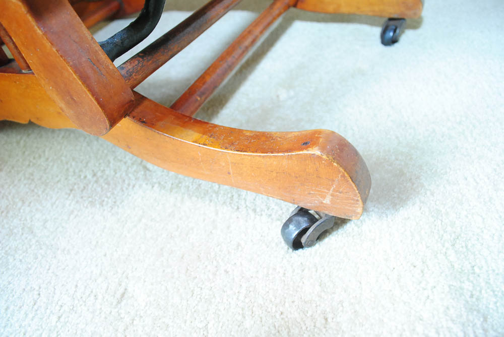 Antique Victorian "Stick-and-Ball" Platform Rocker | EBTH
