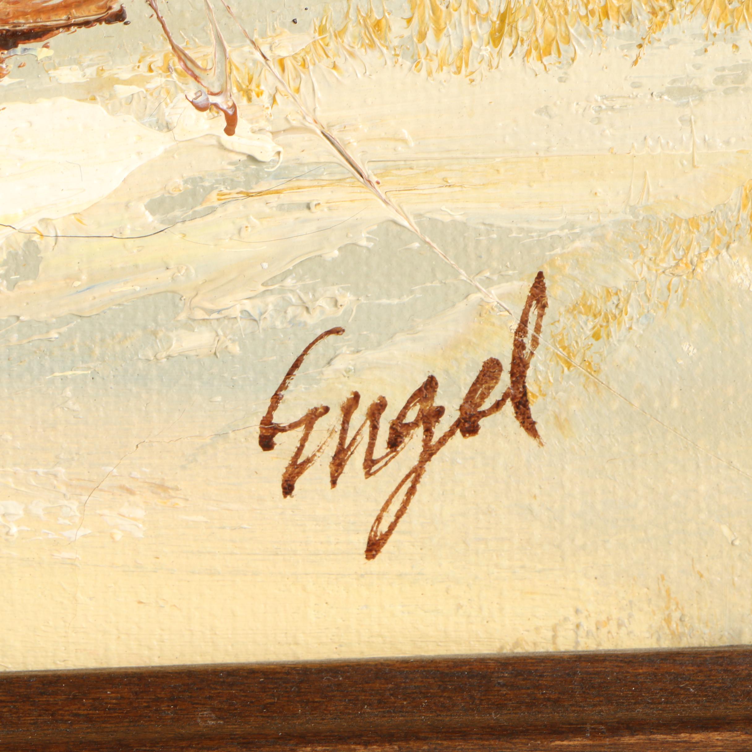 D. Porter and Engel Oil Paintings of Birds in Their Natural Habitat | EBTH