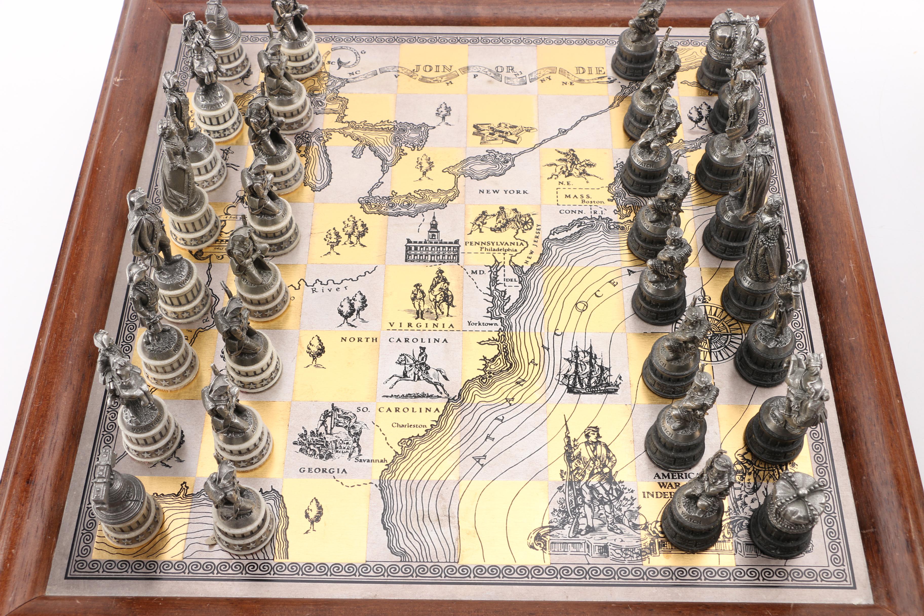 History Channel Civil War Chess Set and Revolutionary War Chess Set | EBTH