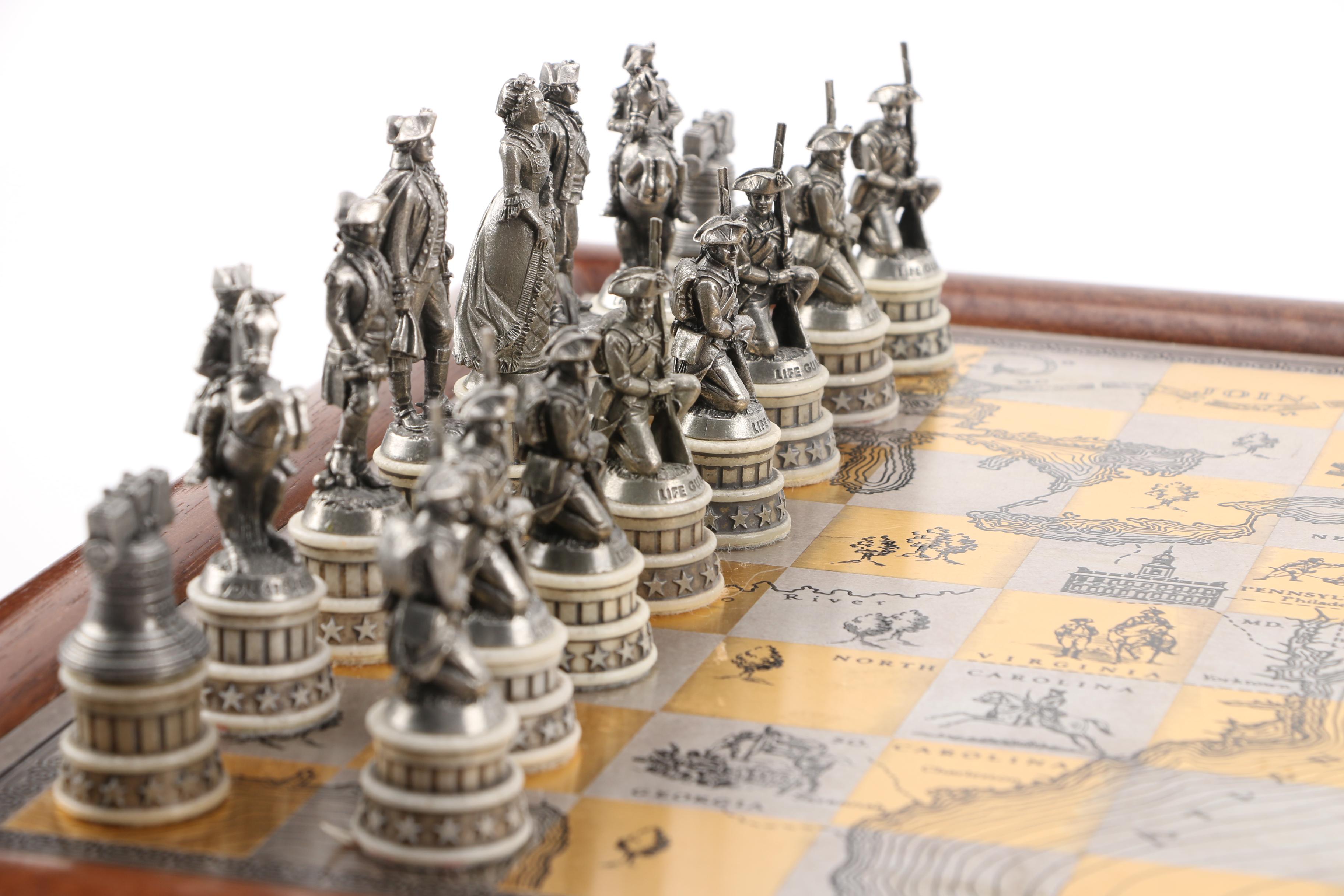 History Channel Civil War Chess Set and Revolutionary War Chess Set | EBTH