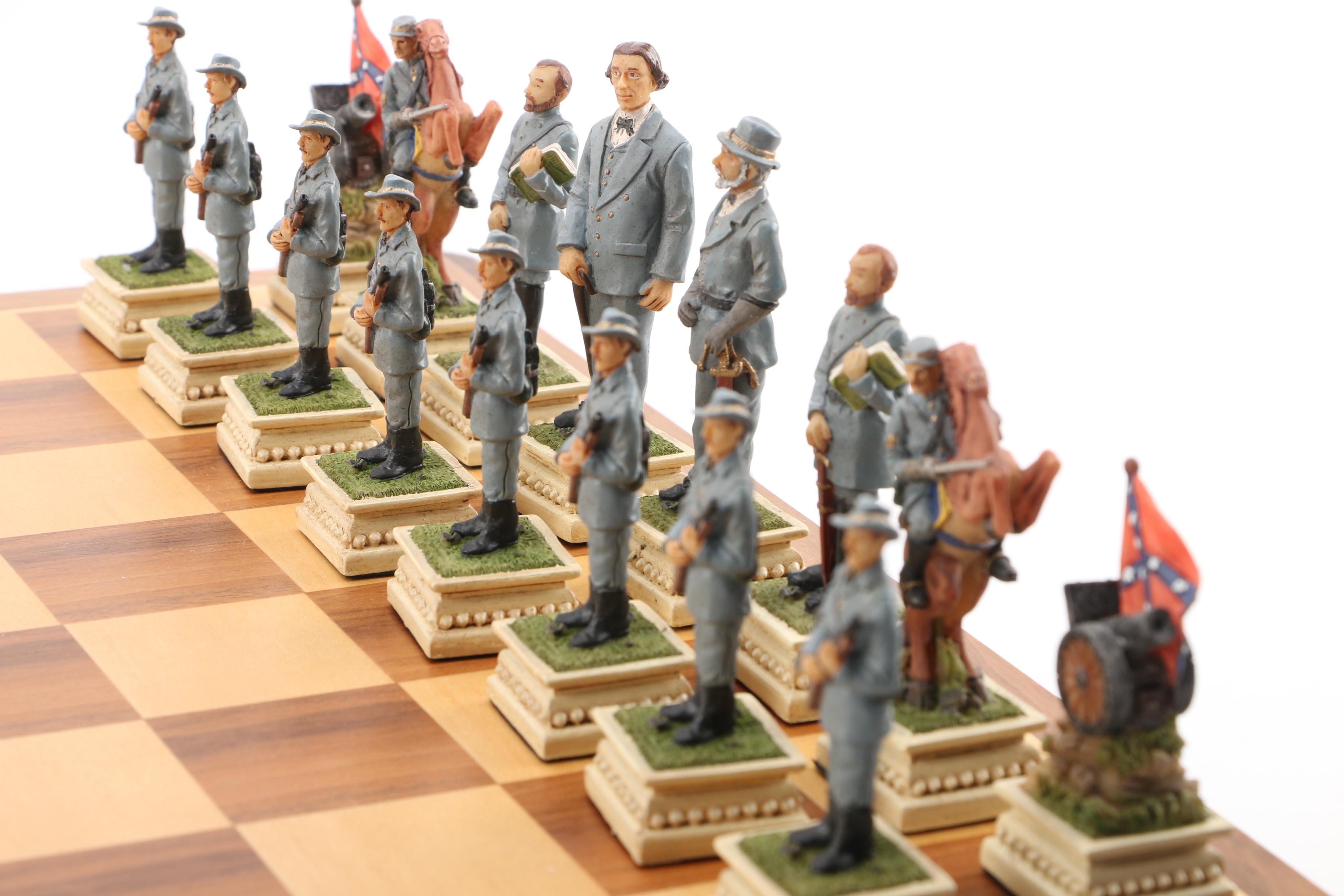 History Channel Civil War Chess Set and Revolutionary War Chess Set | EBTH