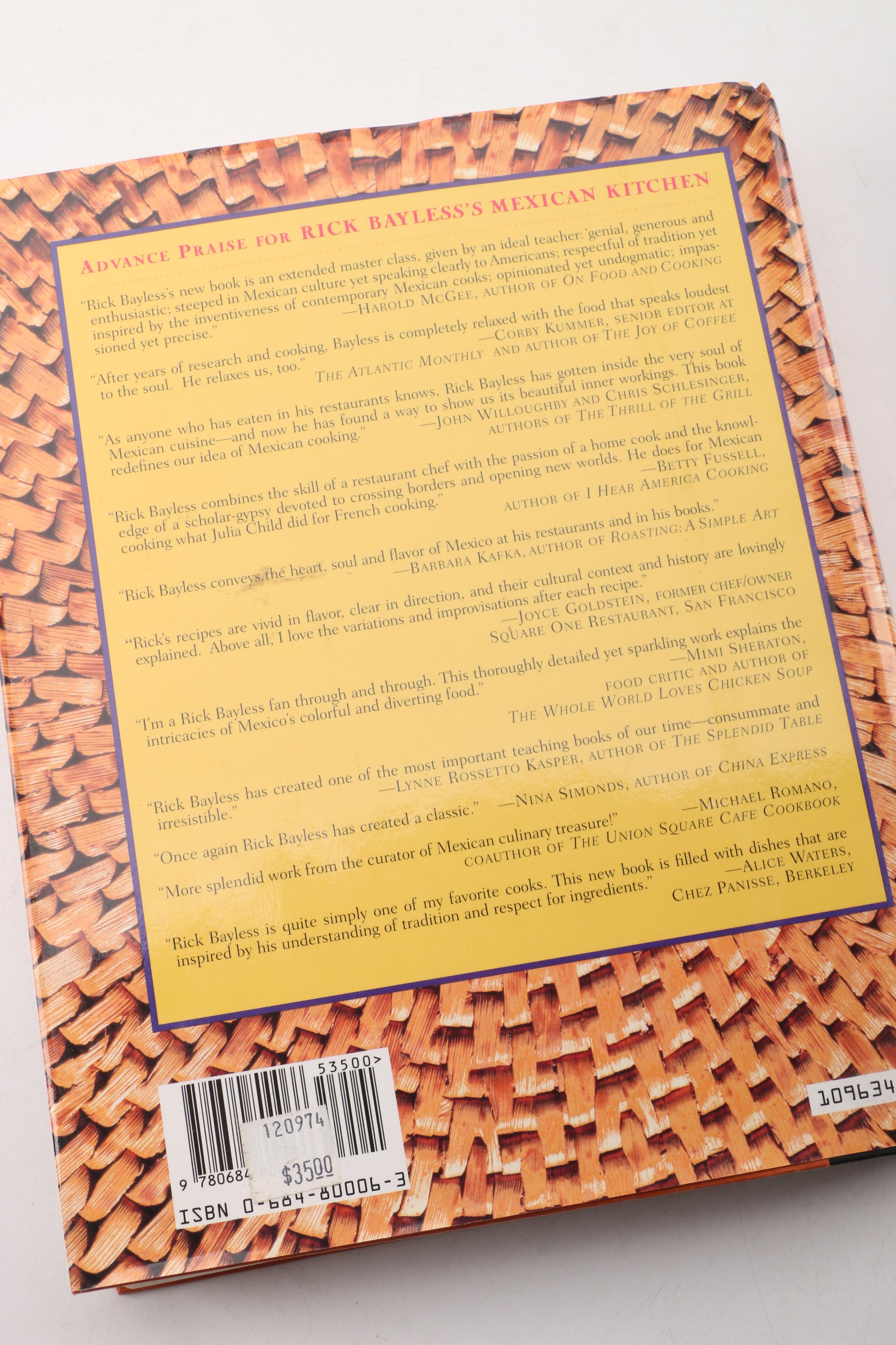 Assorted Cookbooks Including Signed 1996 "Rick Bayless's Mexican ...