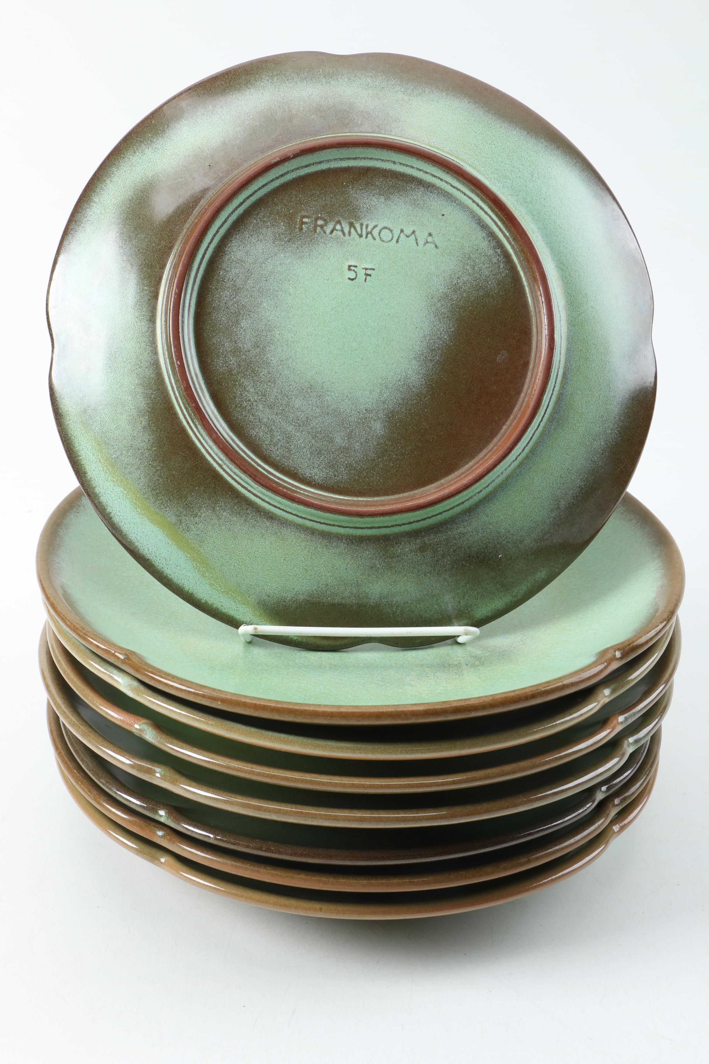 Frankoma Pottery "Plainsman" and "Lazy Bones" Dinner Plates and Bowls ...