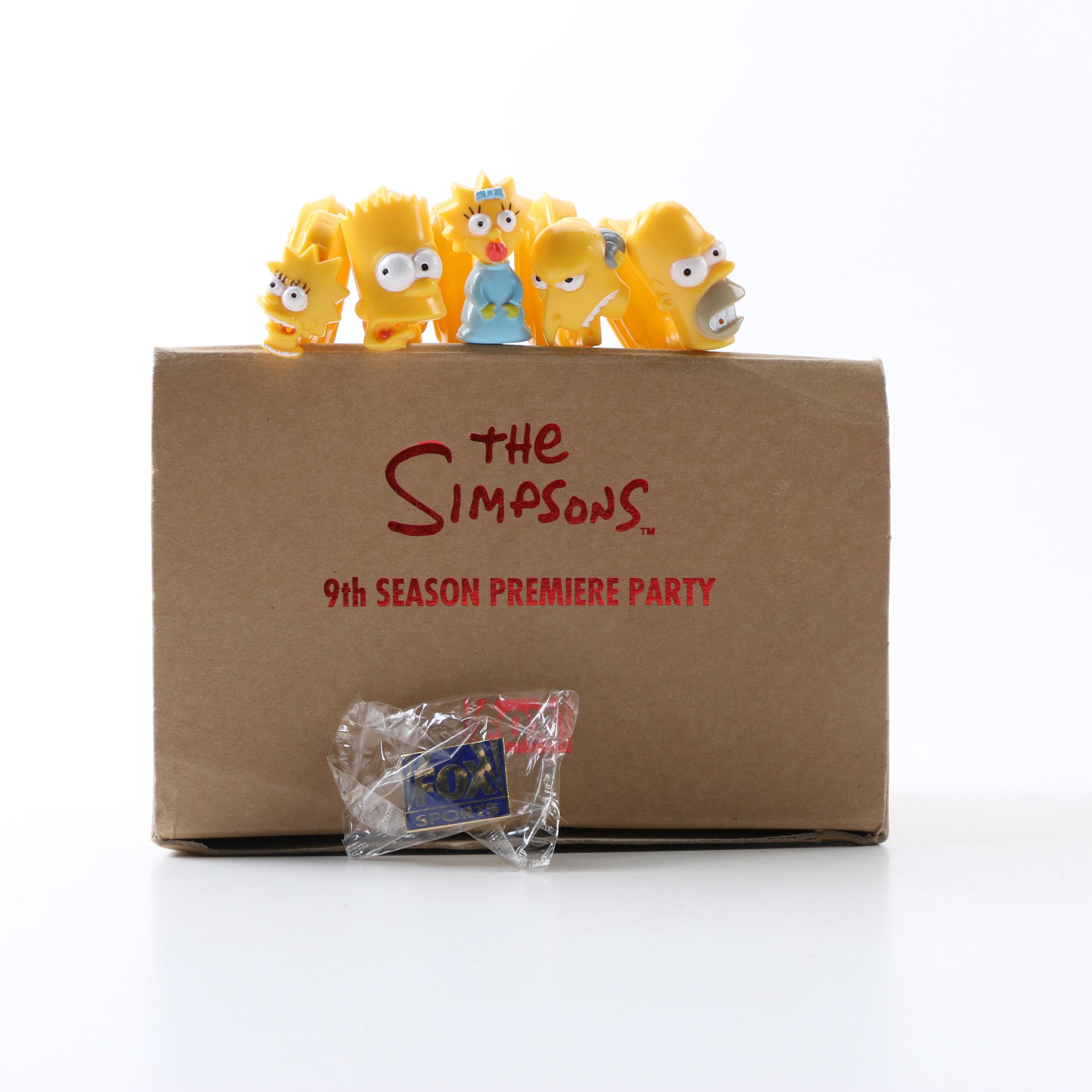 Kellogs Simpsons Bart, Lisa, Homer, Maggie and Mr. Burns Squirt Rings ...