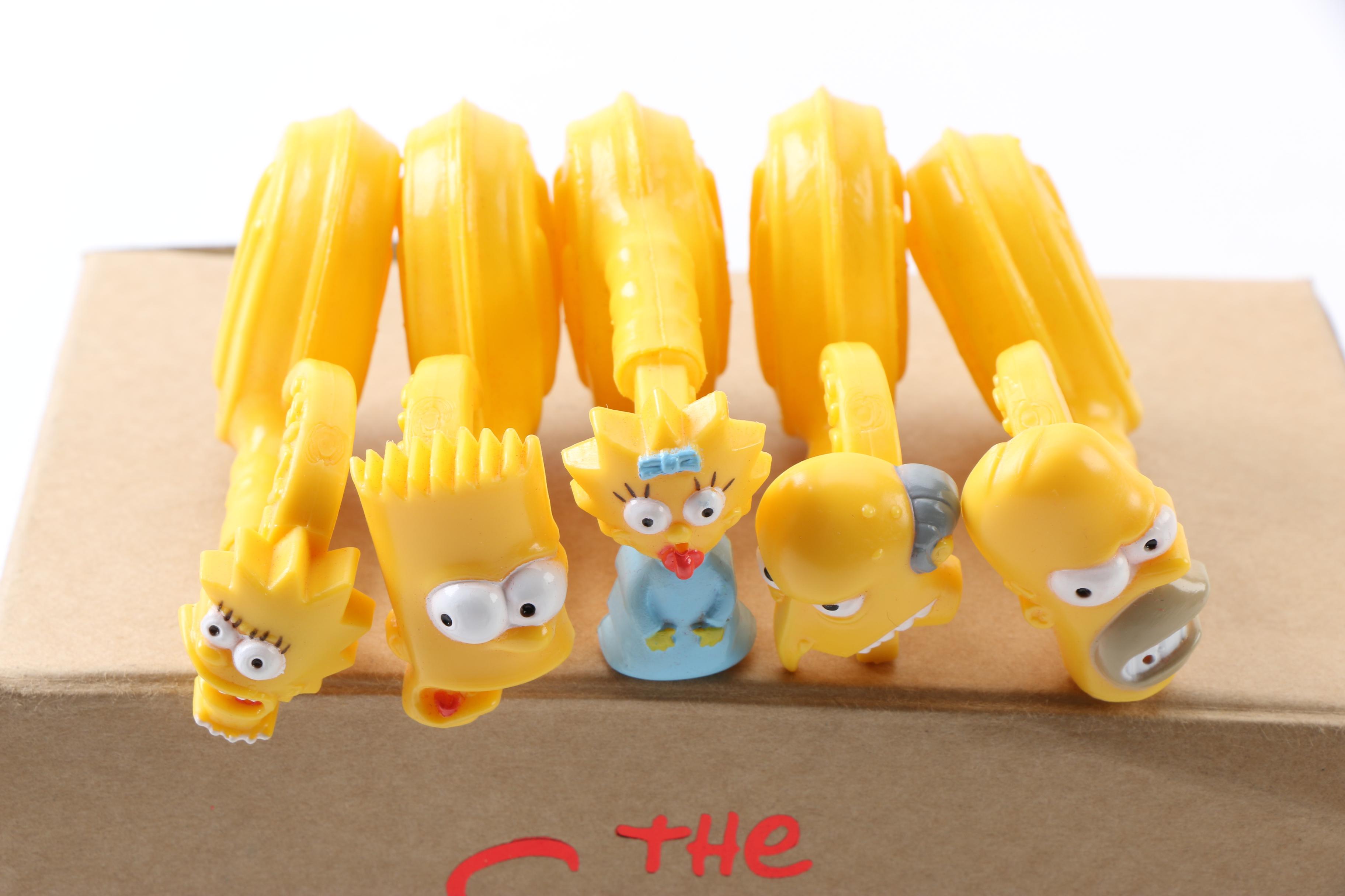Kellogs Simpsons Bart, Lisa, Homer, Maggie and Mr. Burns Squirt Rings ...