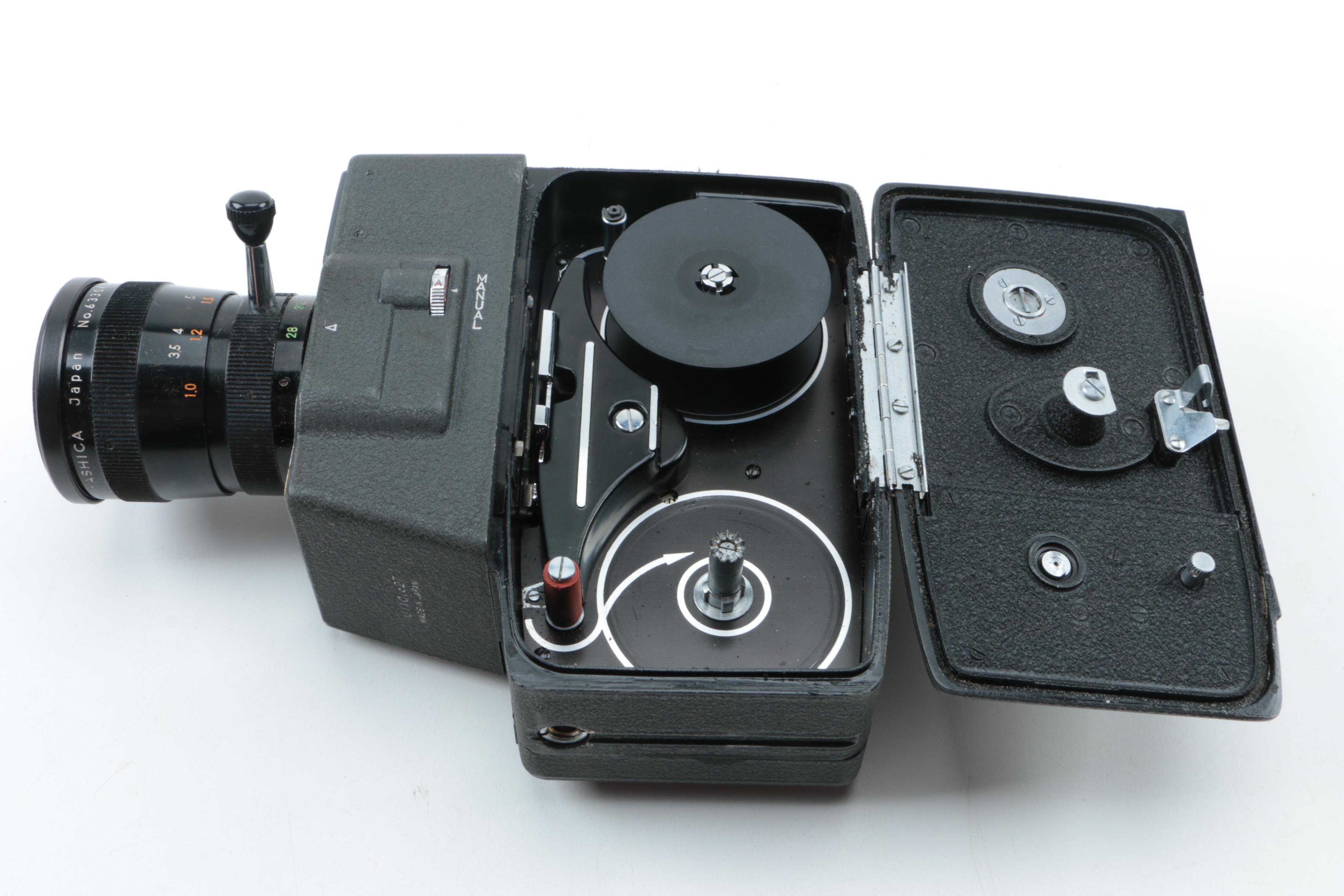 Vintage Yashica U-Matic 8mm Movie Camera with Accessories | EBTH