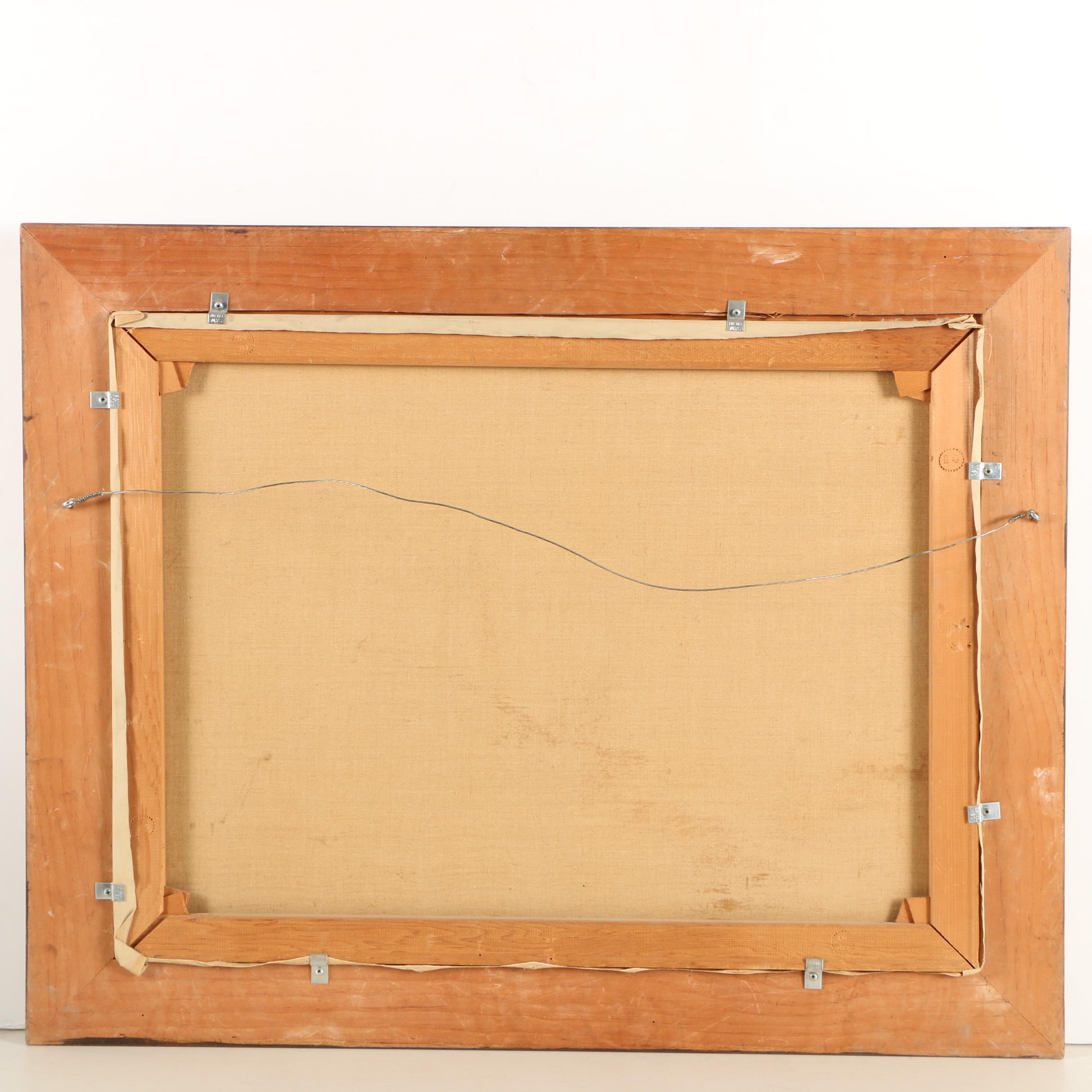 Frank Wallis Oil Painting on Canvas River Landscape | EBTH