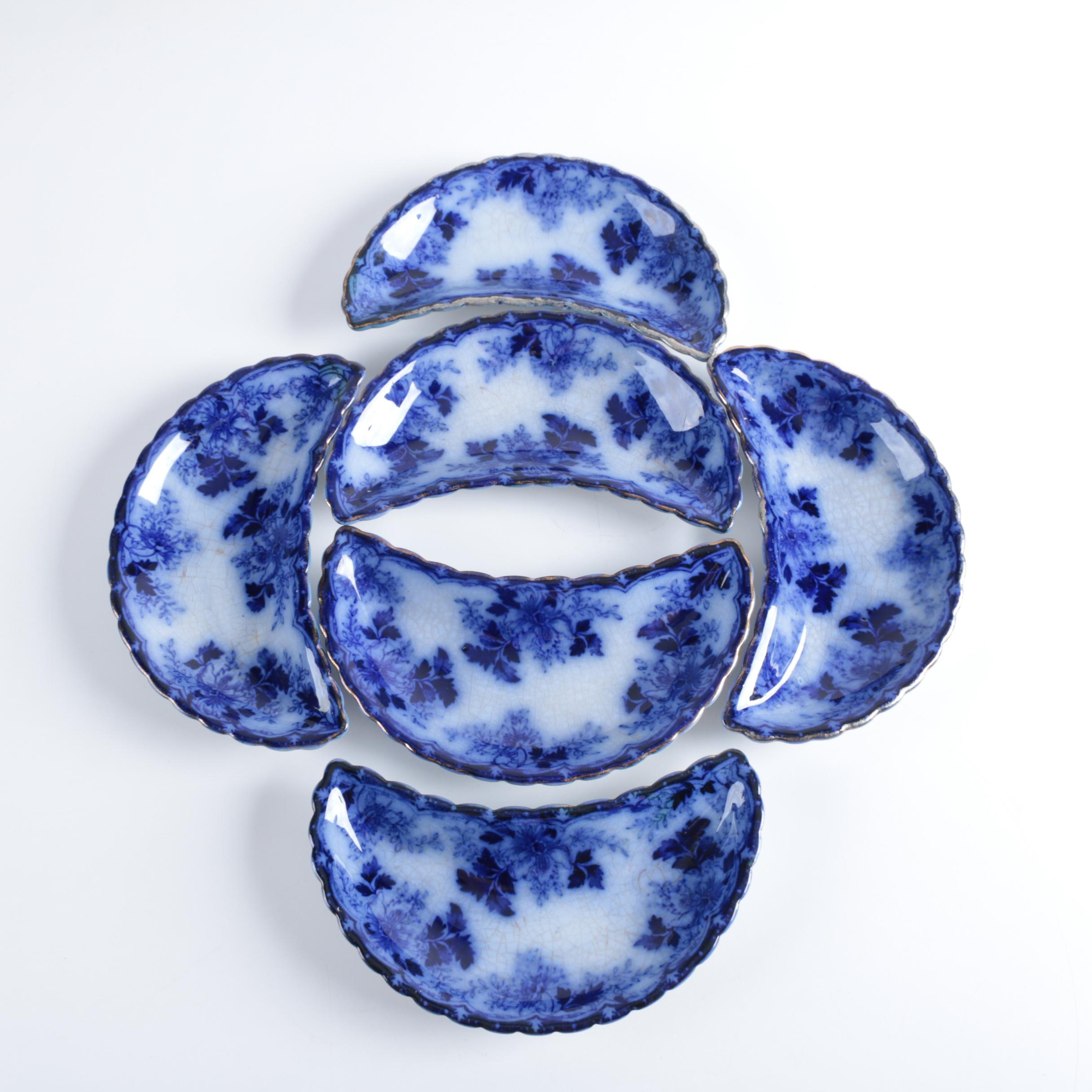 Antique Mercer Pottery Crescent Salad Plates | EBTH