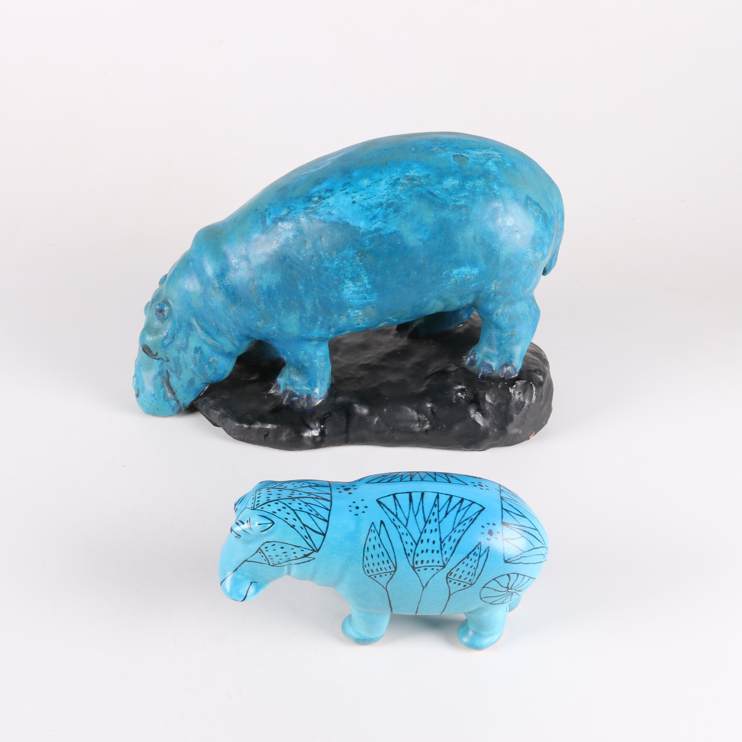 Metropolitan Museum of Art Blue Hippo and Blue Hippo Earthenware ...