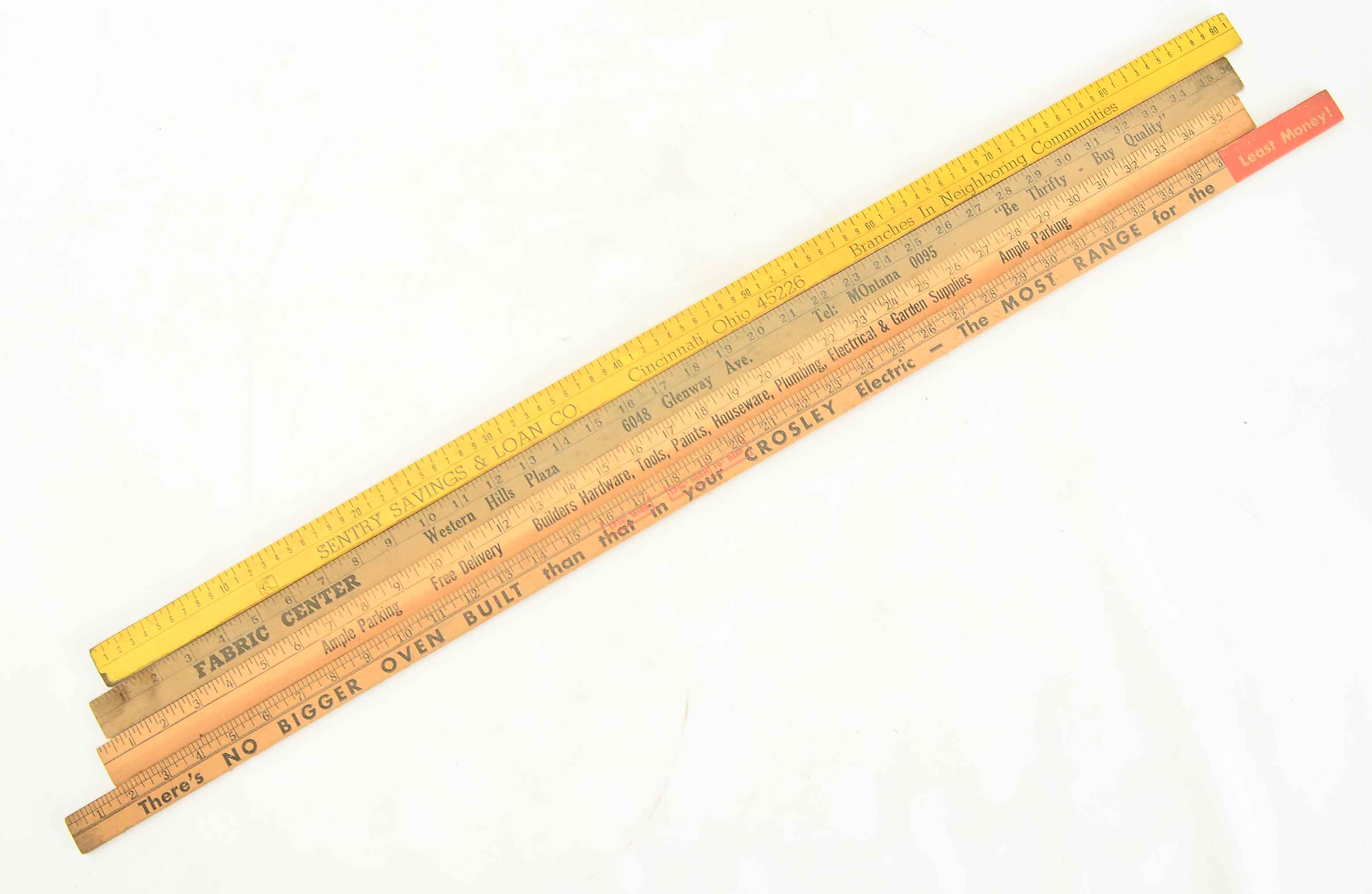 Twenty-One Wood Measuring Sticks | EBTH