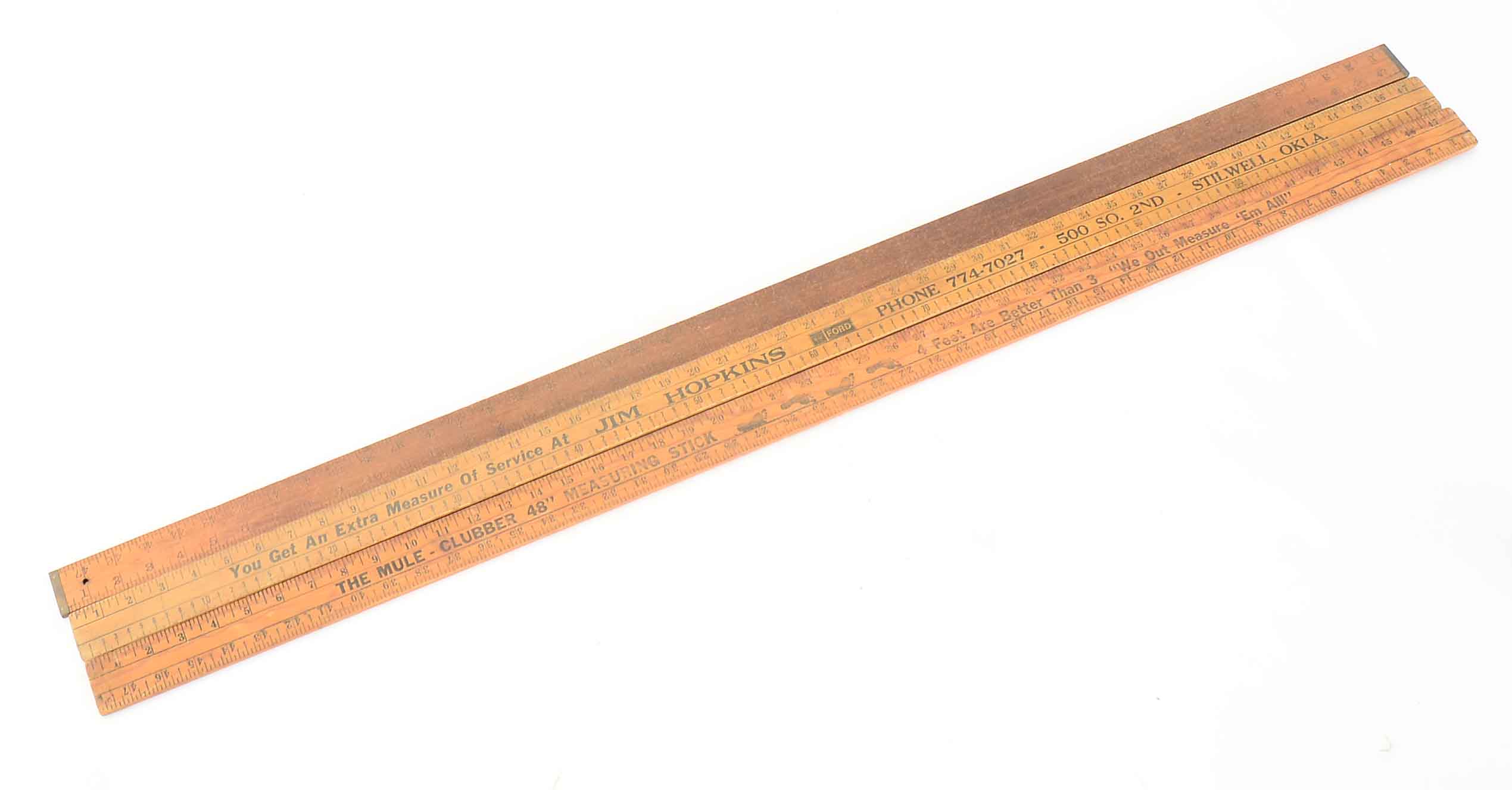 Twenty-One Wood Measuring Sticks | EBTH