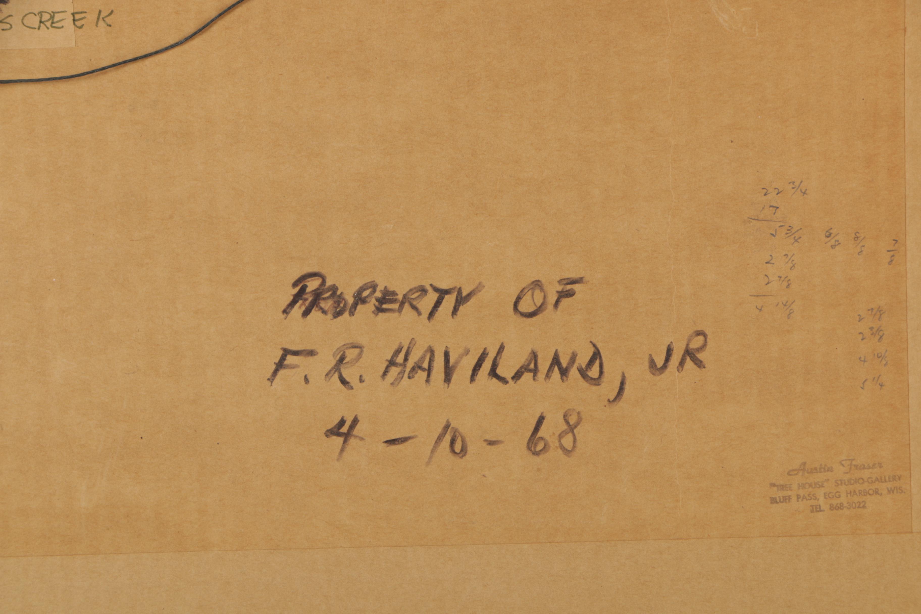 Austin Fraser Watercolor Landscape Painting on Paper | EBTH