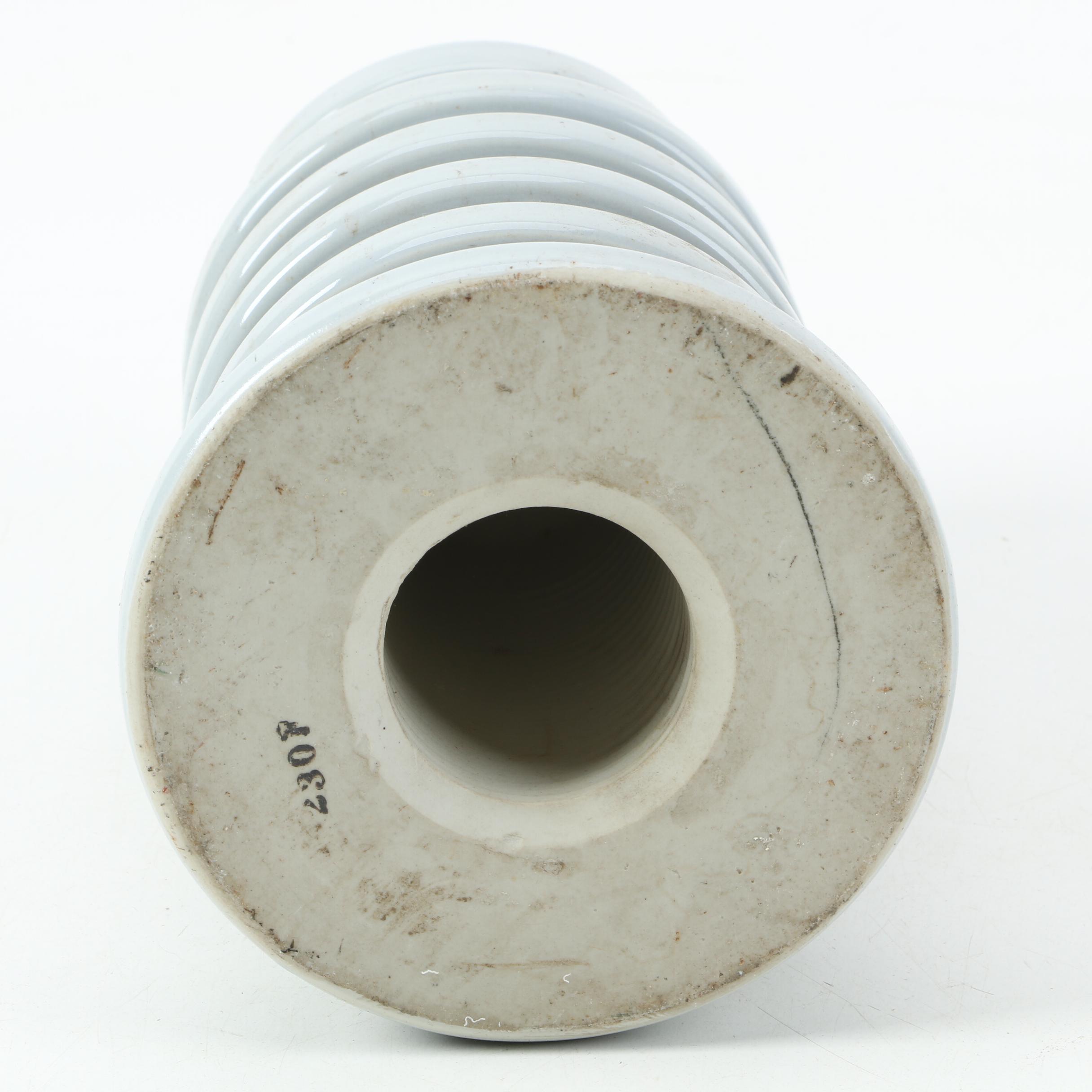 Vintage White Ceramic Insulator | EBTH