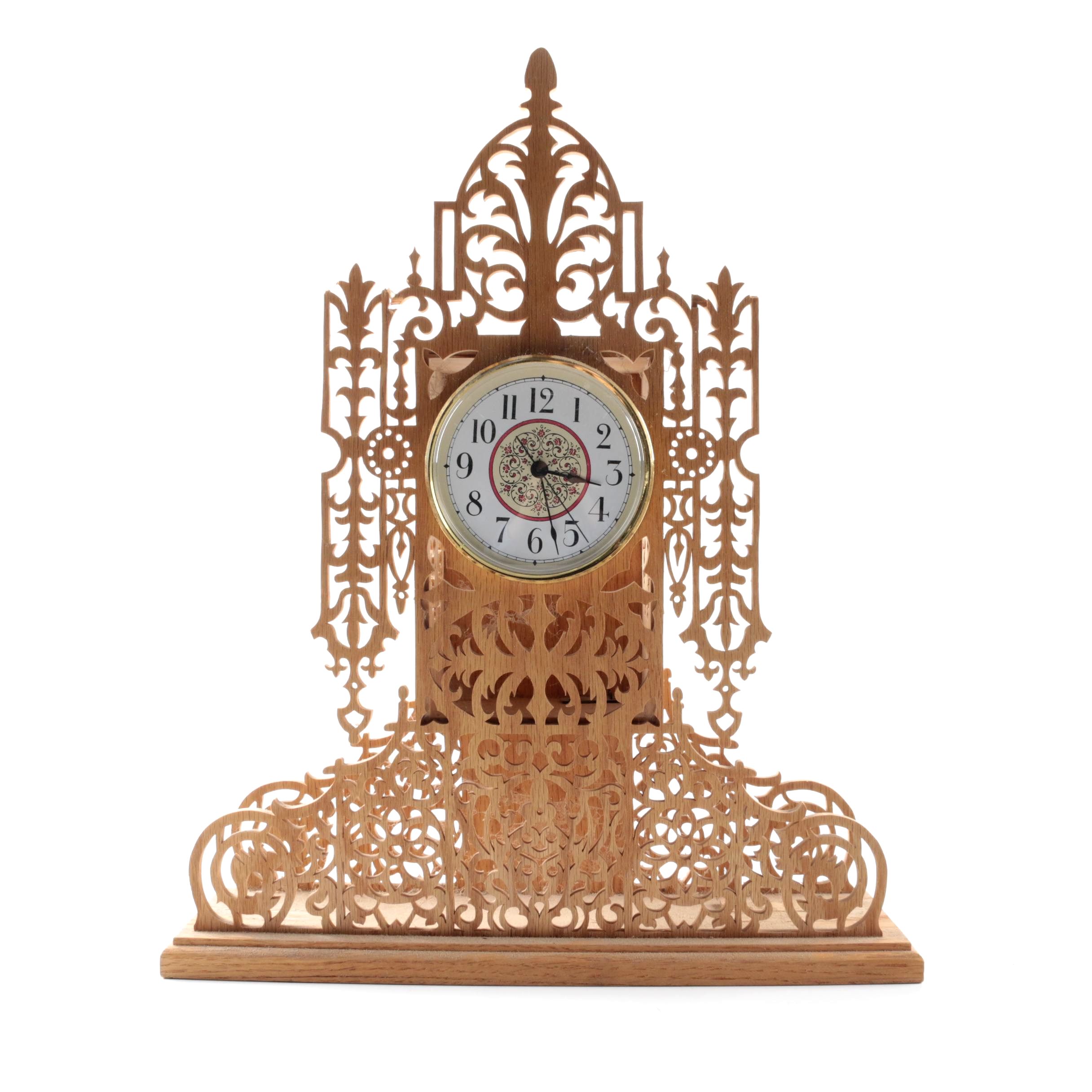 Fretwork Quartz Mantel Clock | EBTH
