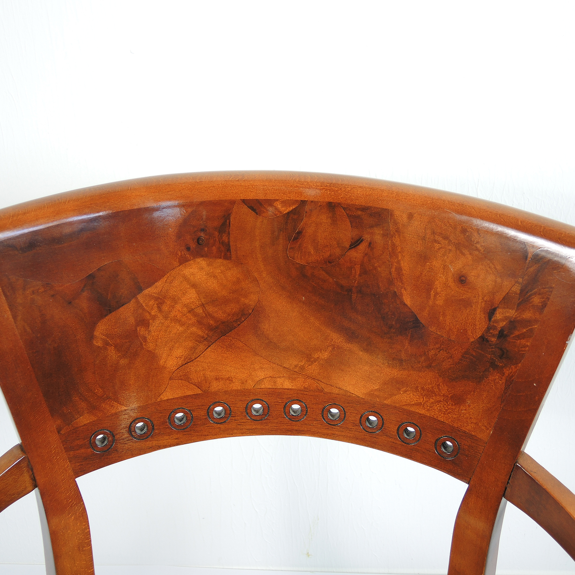 Pecan Burl Accent Chair | EBTH