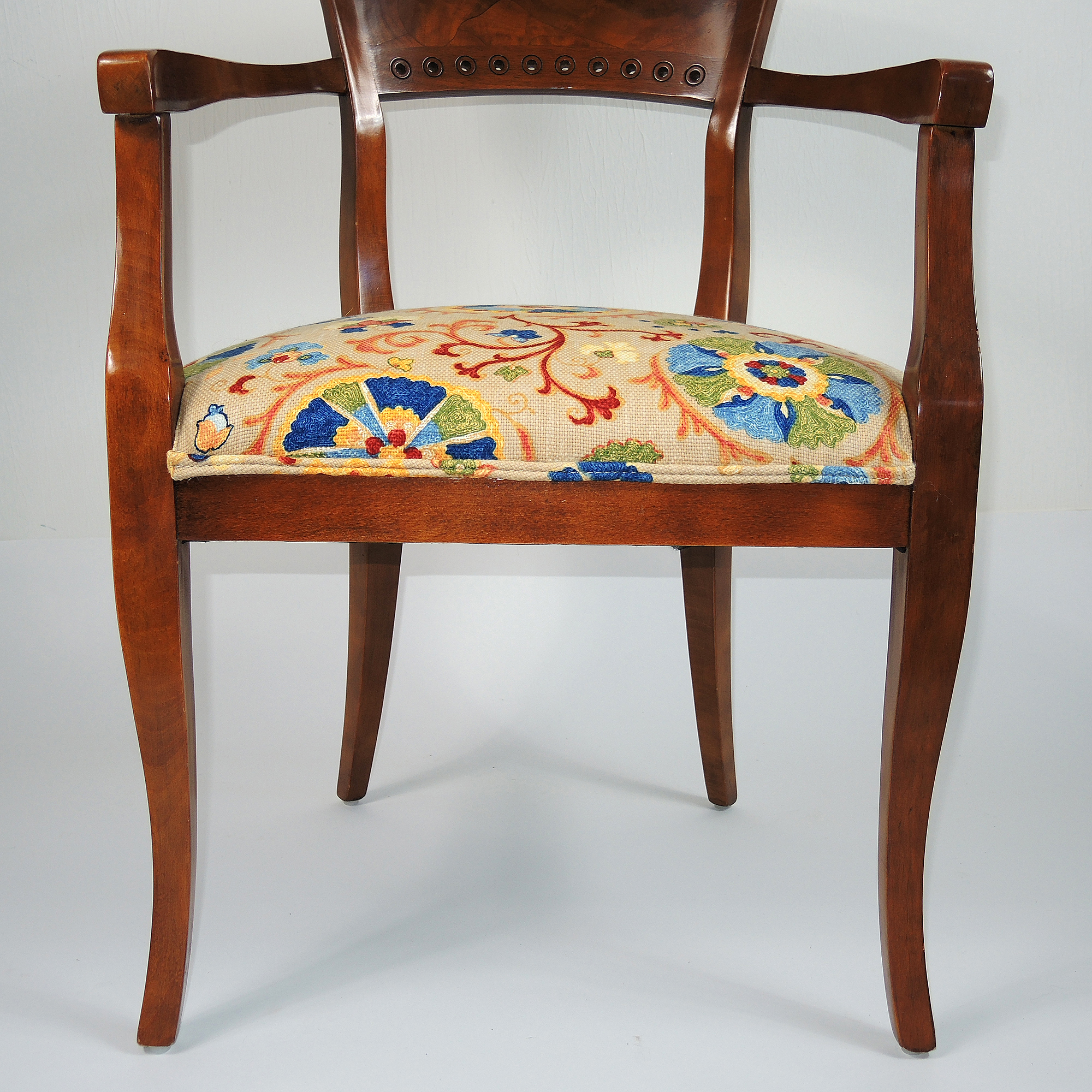 Pecan Burl Accent Chair | EBTH