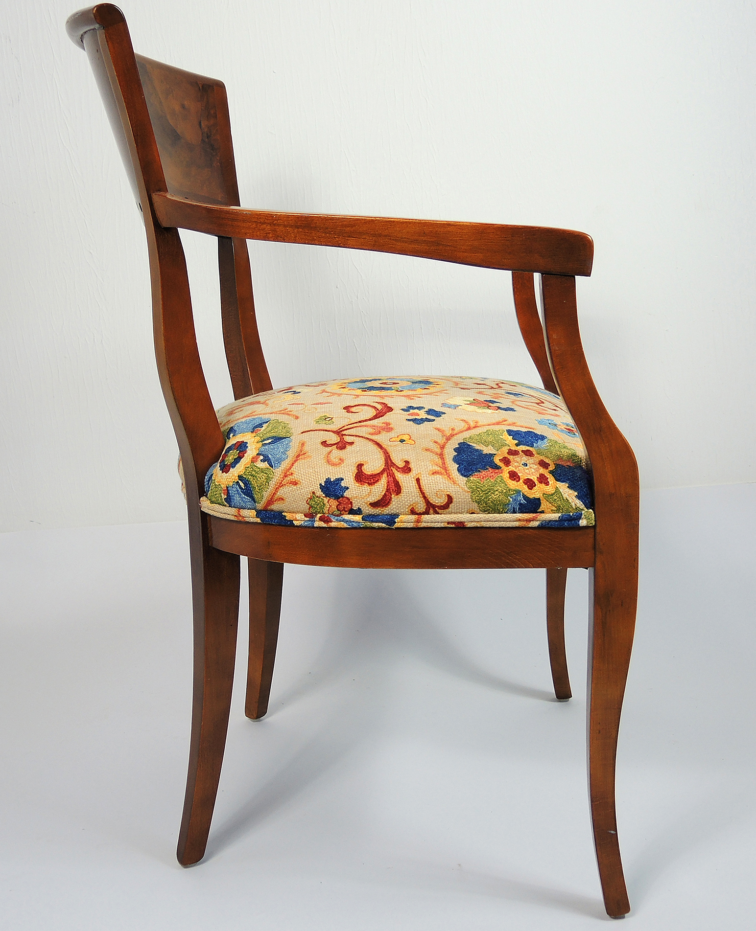 Pecan Burl Accent Chair | EBTH