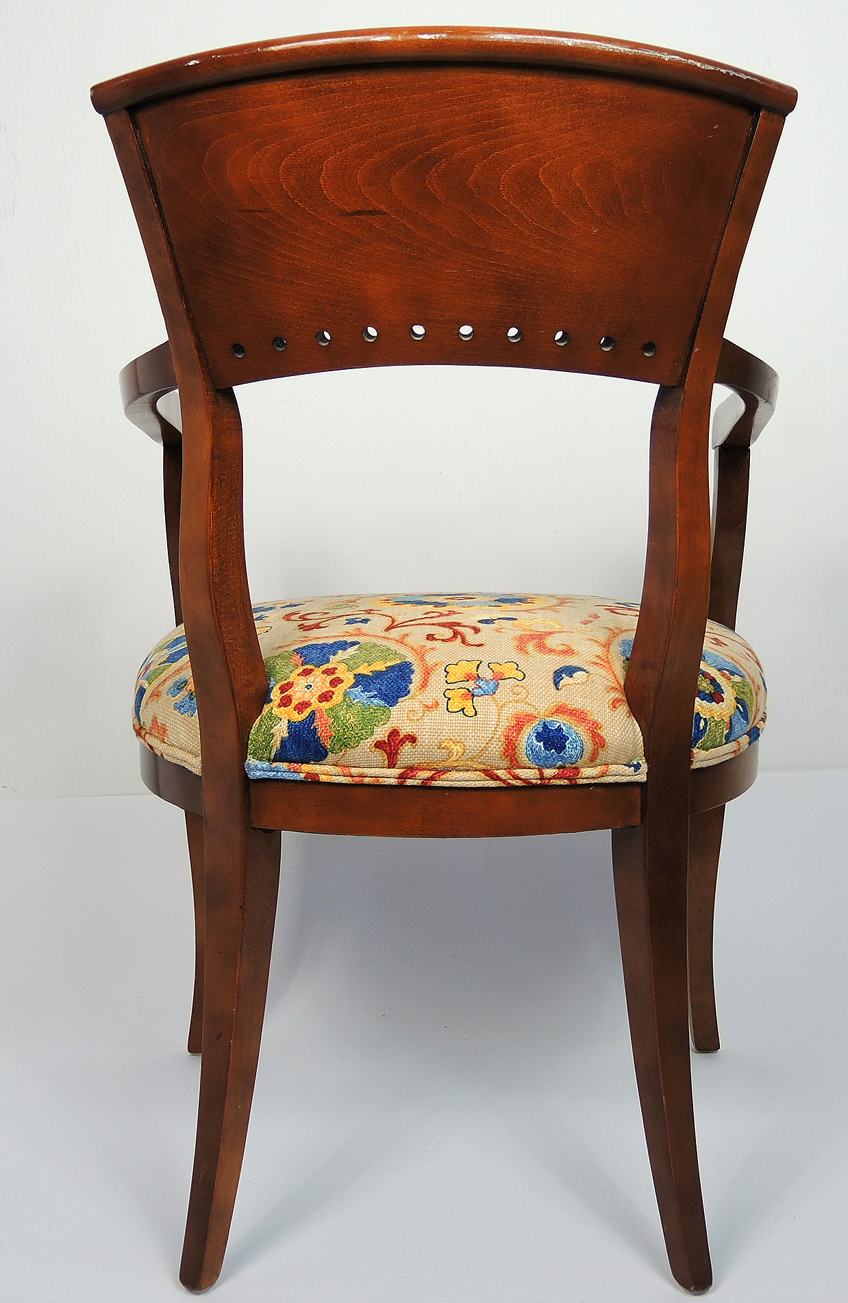 Pecan Burl Accent Chair | EBTH