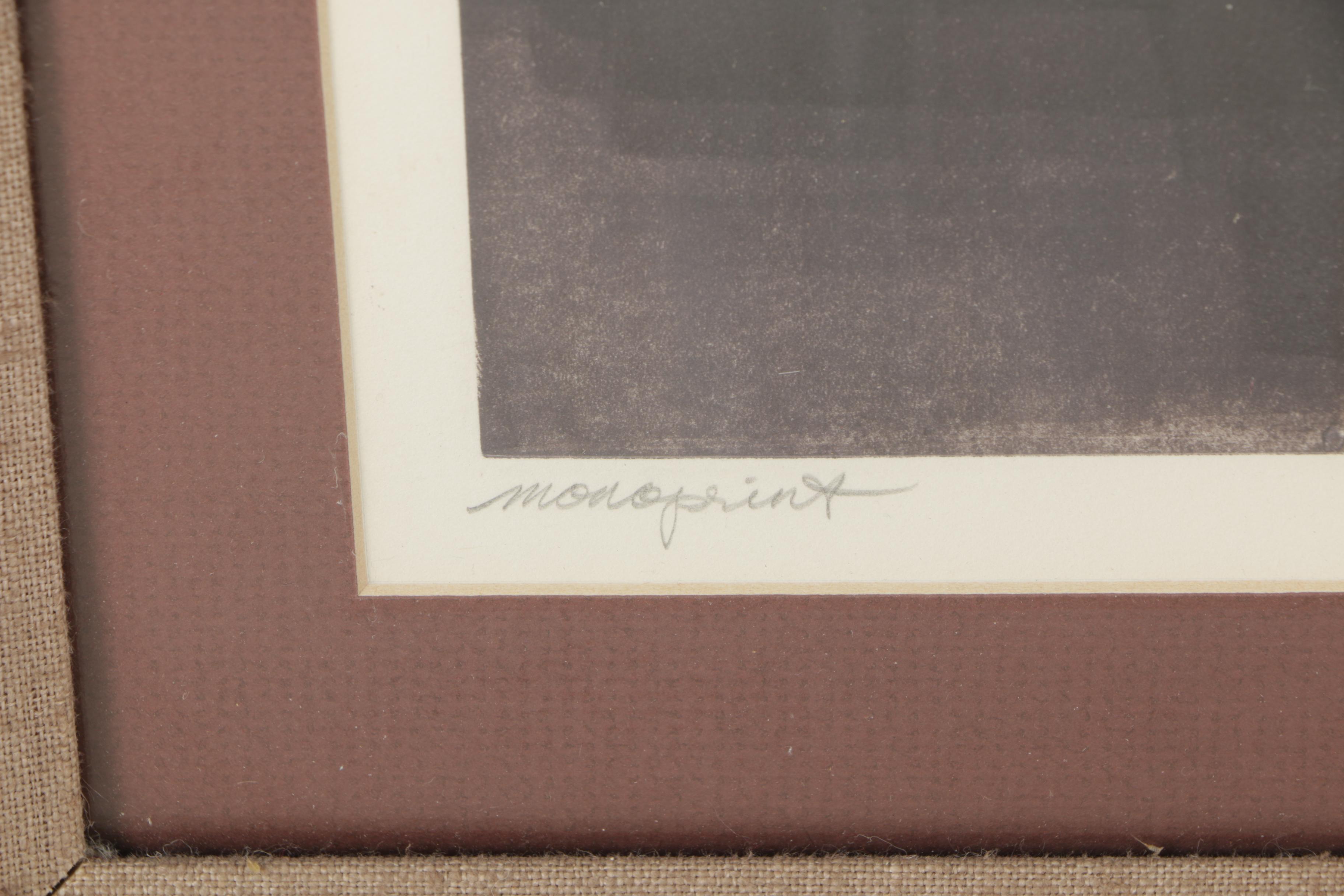 Michael March Monoprint "Canyon Abstract" | EBTH