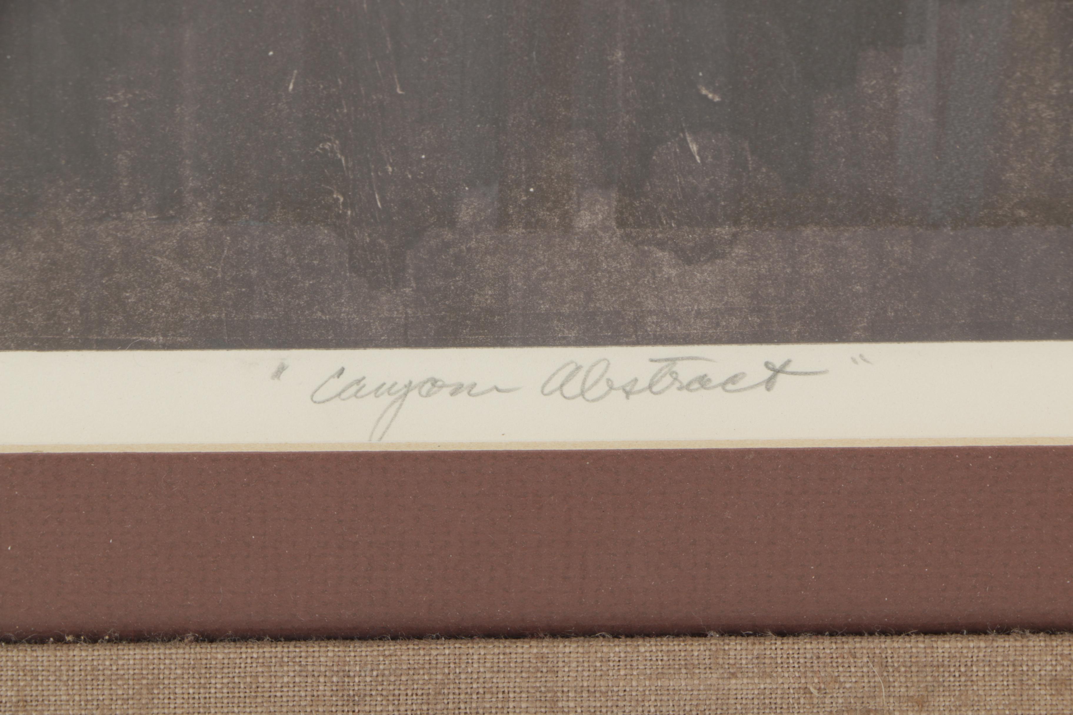 Michael March Monoprint "Canyon Abstract" | EBTH