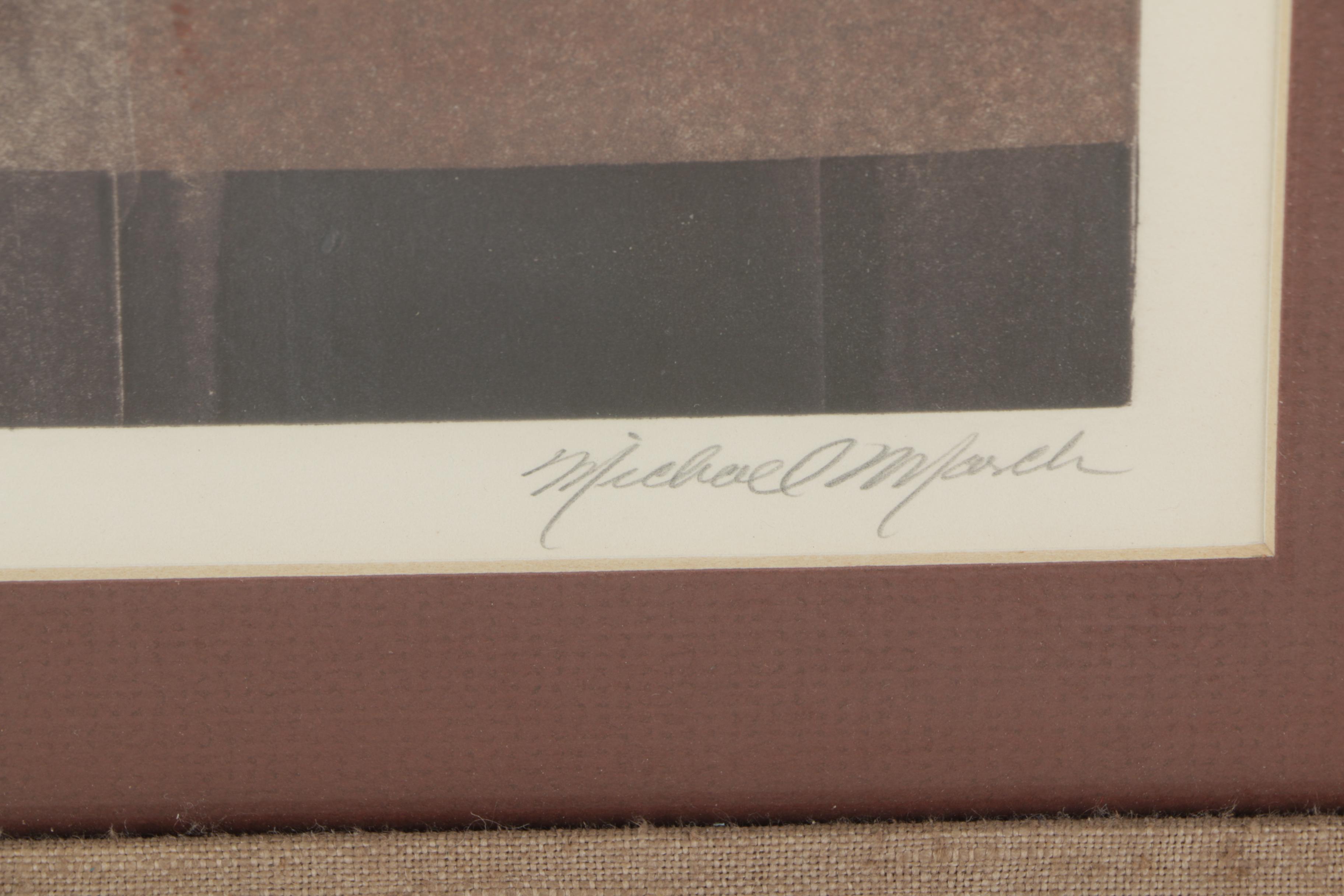 Michael March Monoprint "Canyon Abstract" | EBTH