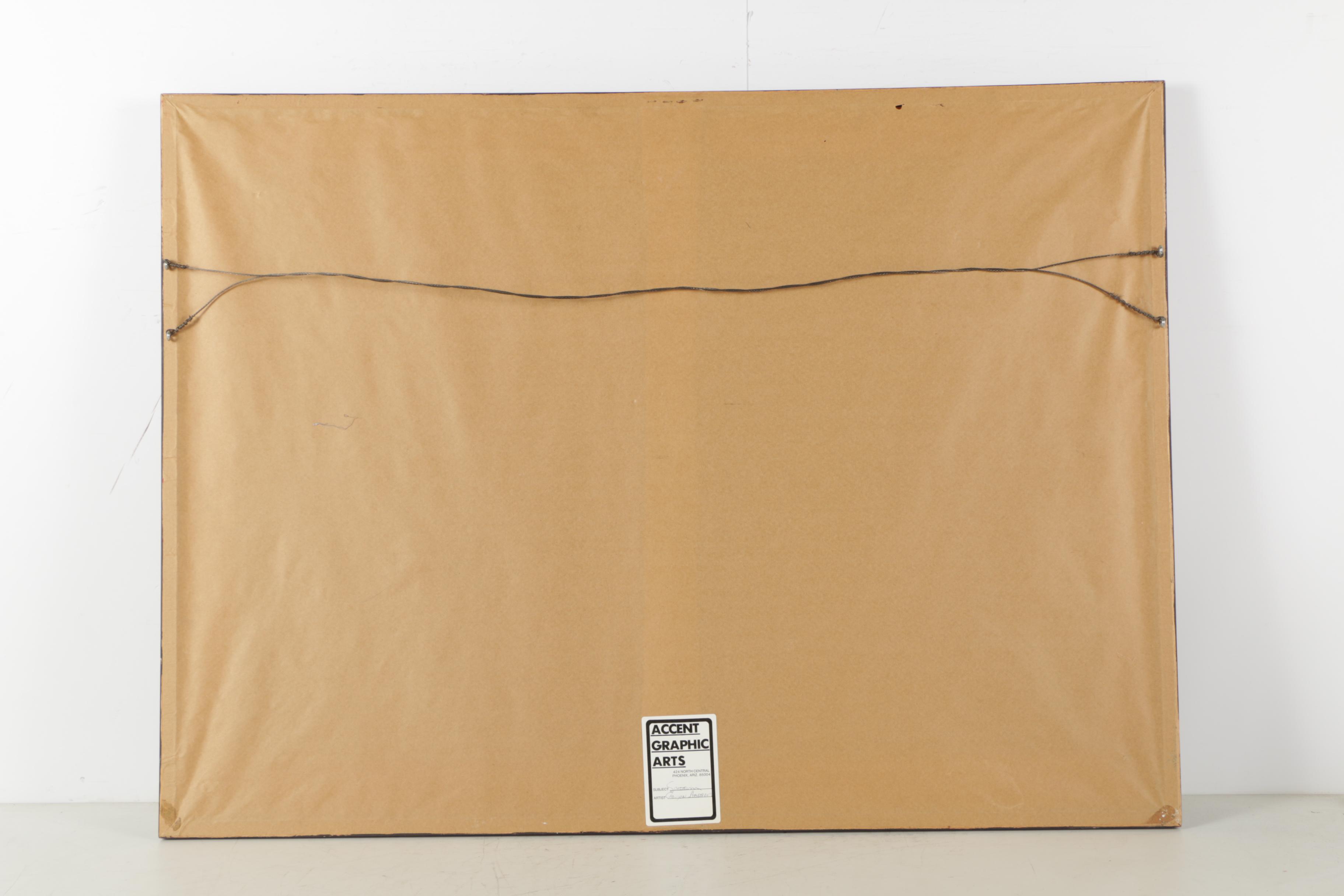 Michael March Monoprint "Canyon Abstract" | EBTH