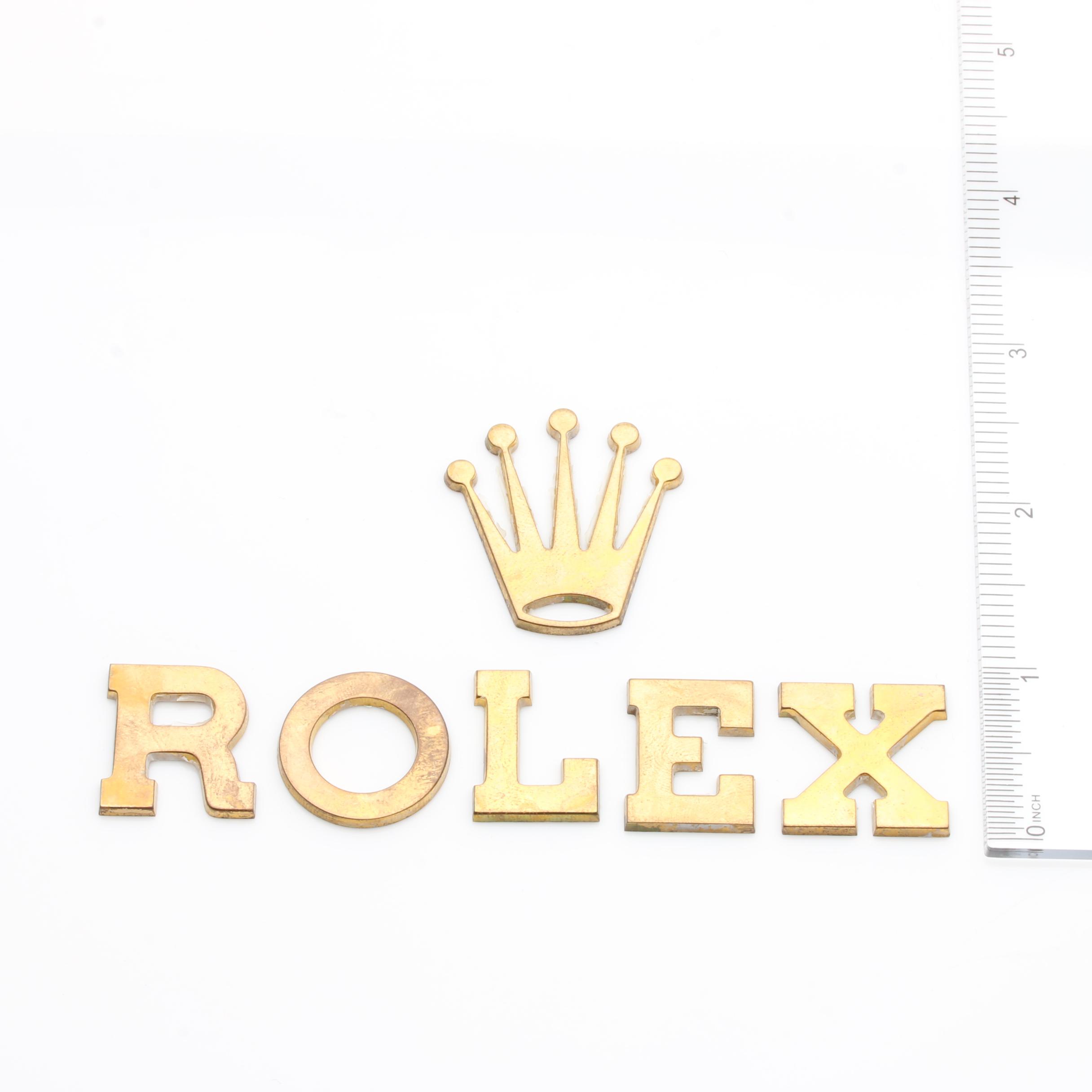 Rolex Brass Display Letters | EBTH