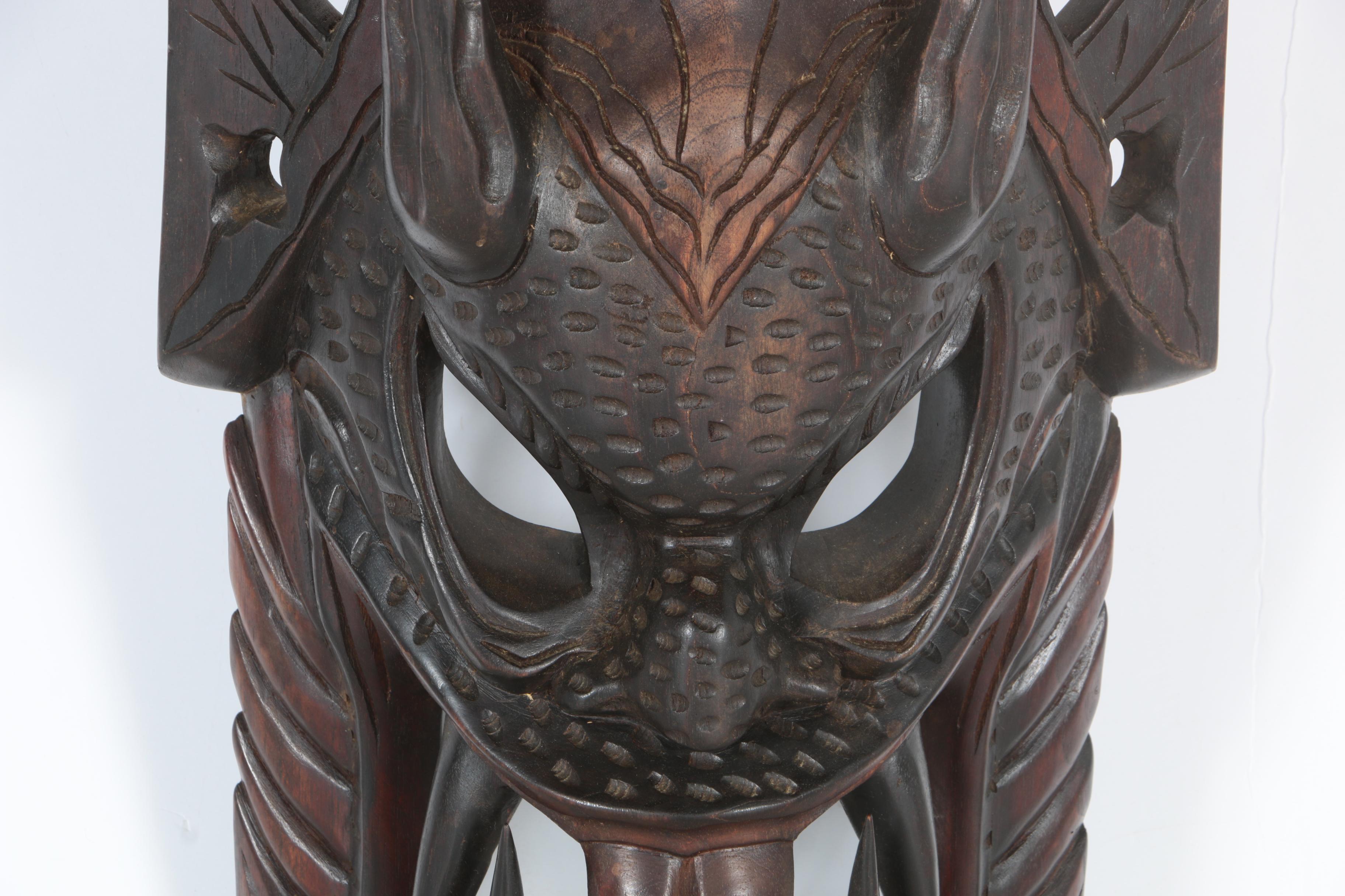 Igorot-Inspired Carved Wood Mask | EBTH