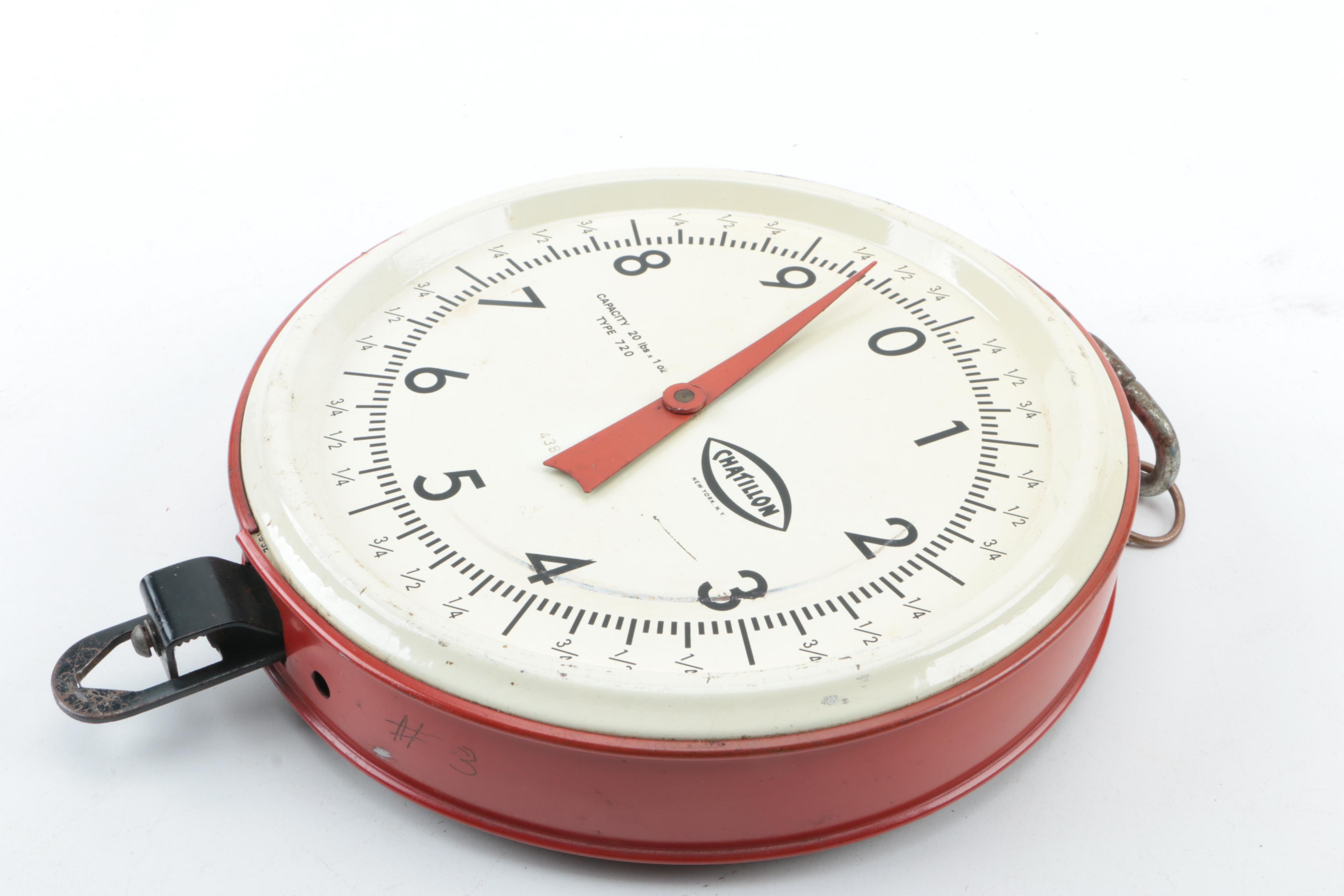 Vintage Chatillon Hanging Produce Scale | EBTH