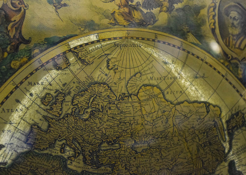 Reproduction Optical Illusionary 1651 World Map by Manifestations, Inc ...