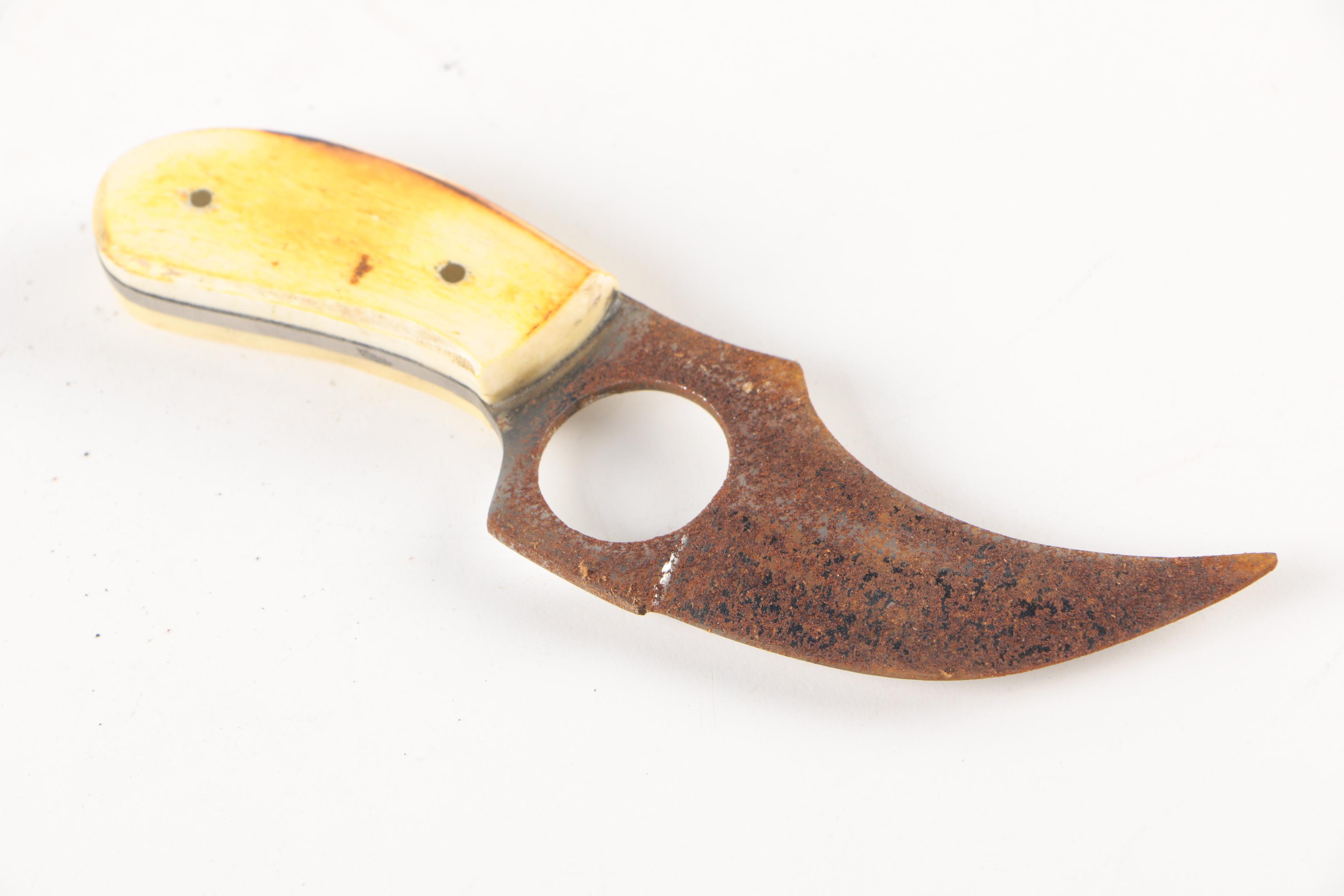 Vintage Bone Handled Pakistani Skinning Knife | EBTH