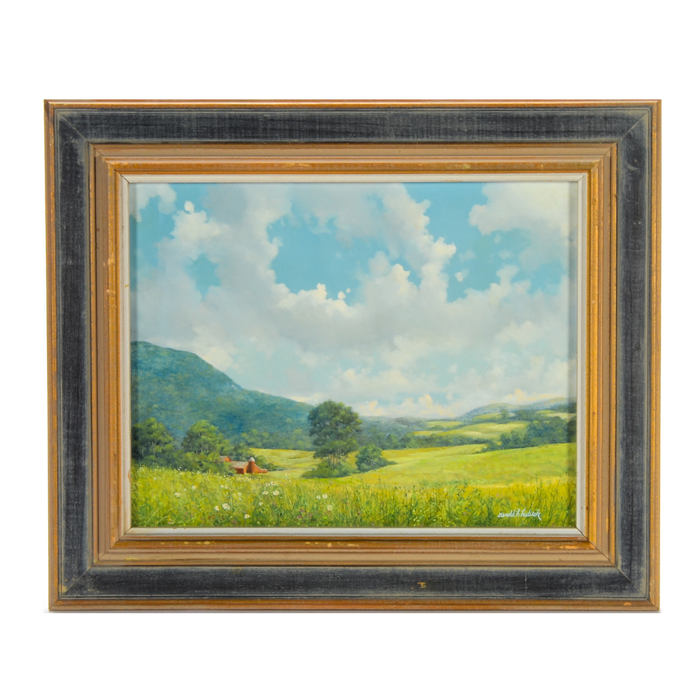 Gerald Lubeck Oil Painting on Canvas Board "Summer Afternoon" | EBTH