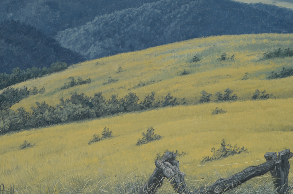 Sam Witt Vintage Oil Painting on Board "Valley of the Blue Ridge" | EBTH