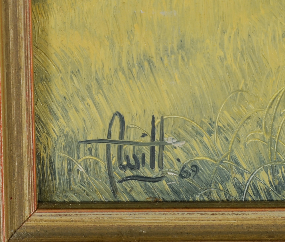 Sam Witt Vintage Oil Painting on Board "Valley of the Blue Ridge" | EBTH