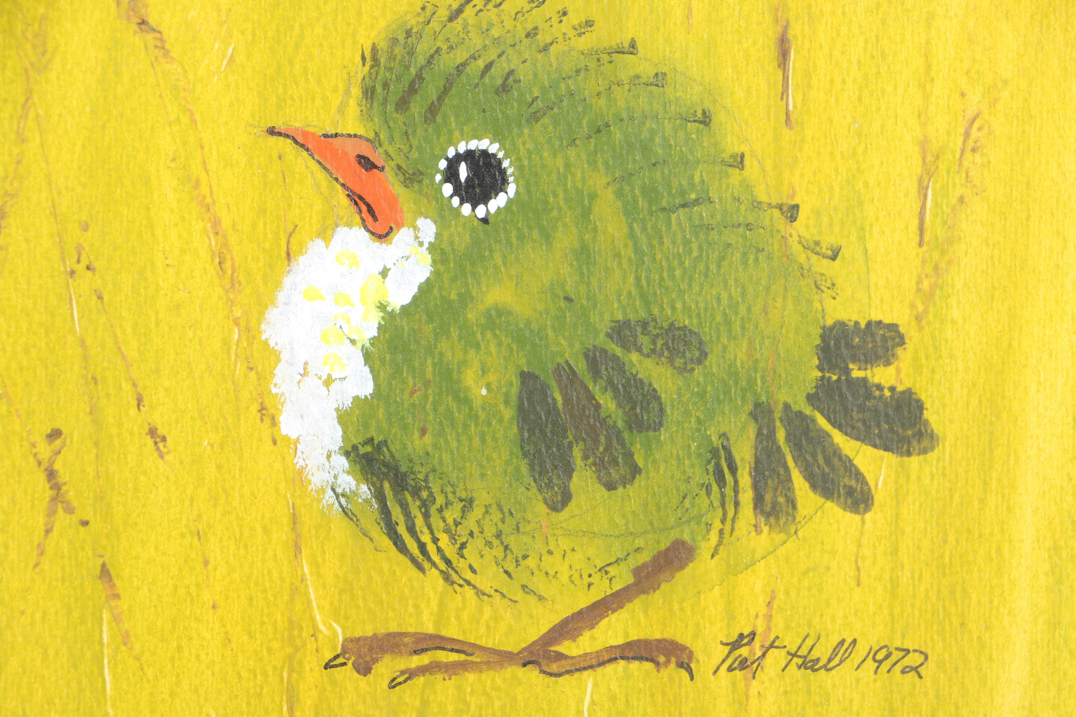 Pat Hall Acrylic Painting of Birds | EBTH
