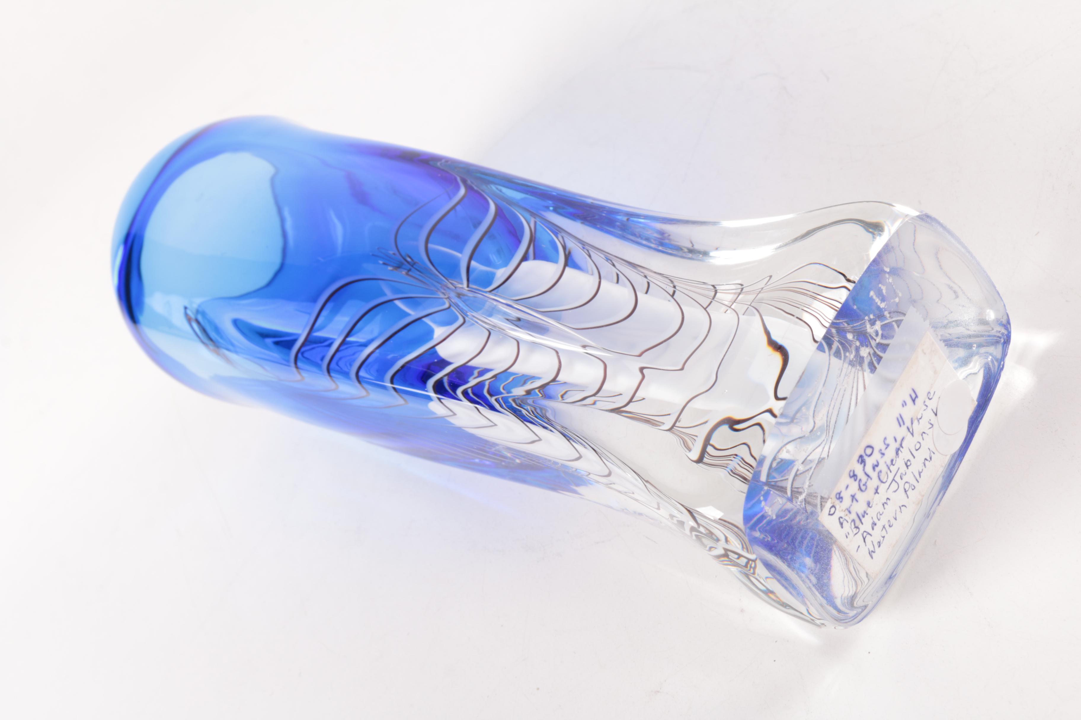 Adam Jablonski Art Crystal Vase | EBTH