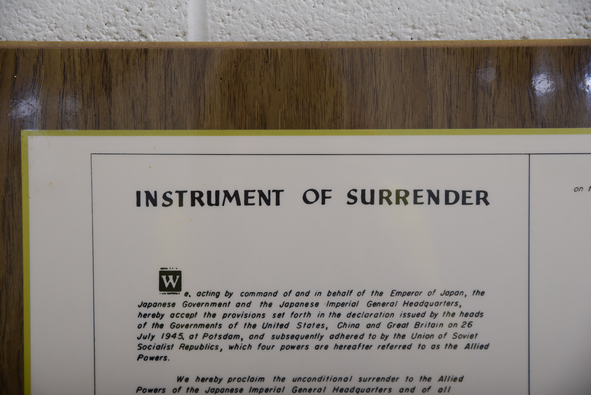 WWII Japanese Instrument of Surrender Reproduction Document | EBTH