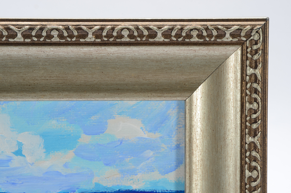 William Becker Acrylic on Canvas Board "The Beach and a Swim" | EBTH