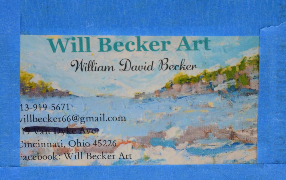 William Becker Acrylic on Canvas Board "The Beach and a Swim" | EBTH