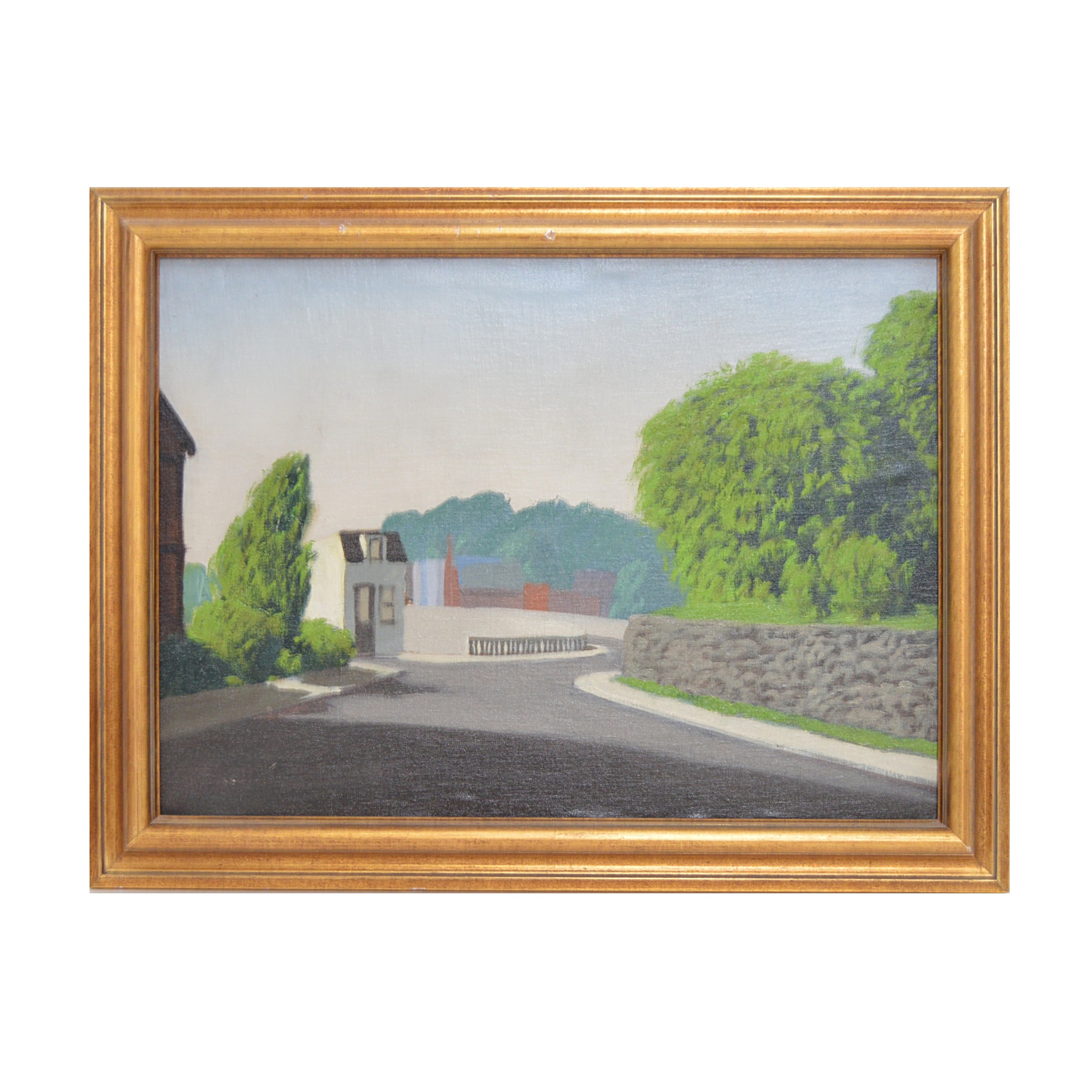 Richard Dodge Oil Streetscape on Canvas | EBTH