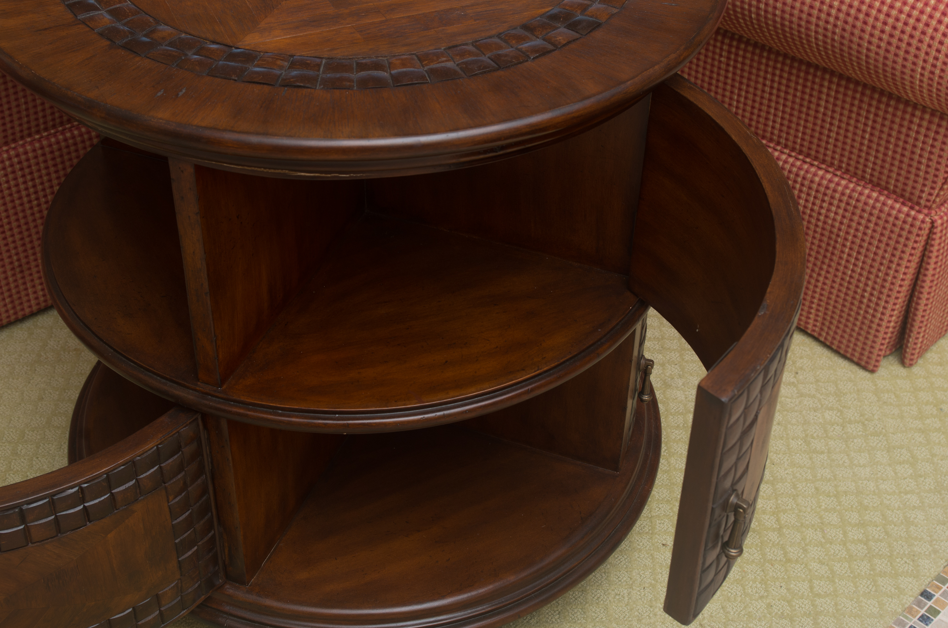 Contemporary Round Library End Table | EBTH