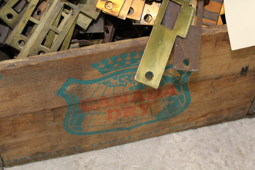 Vintage Wood Nail Bin | EBTH