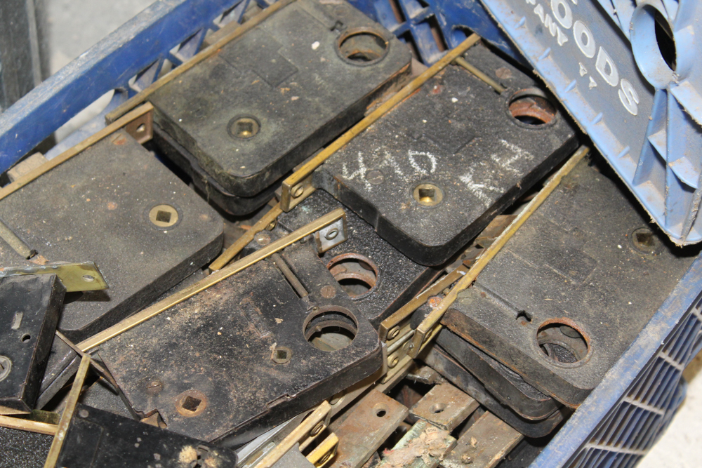 Vintage Wood Nail Bin | EBTH